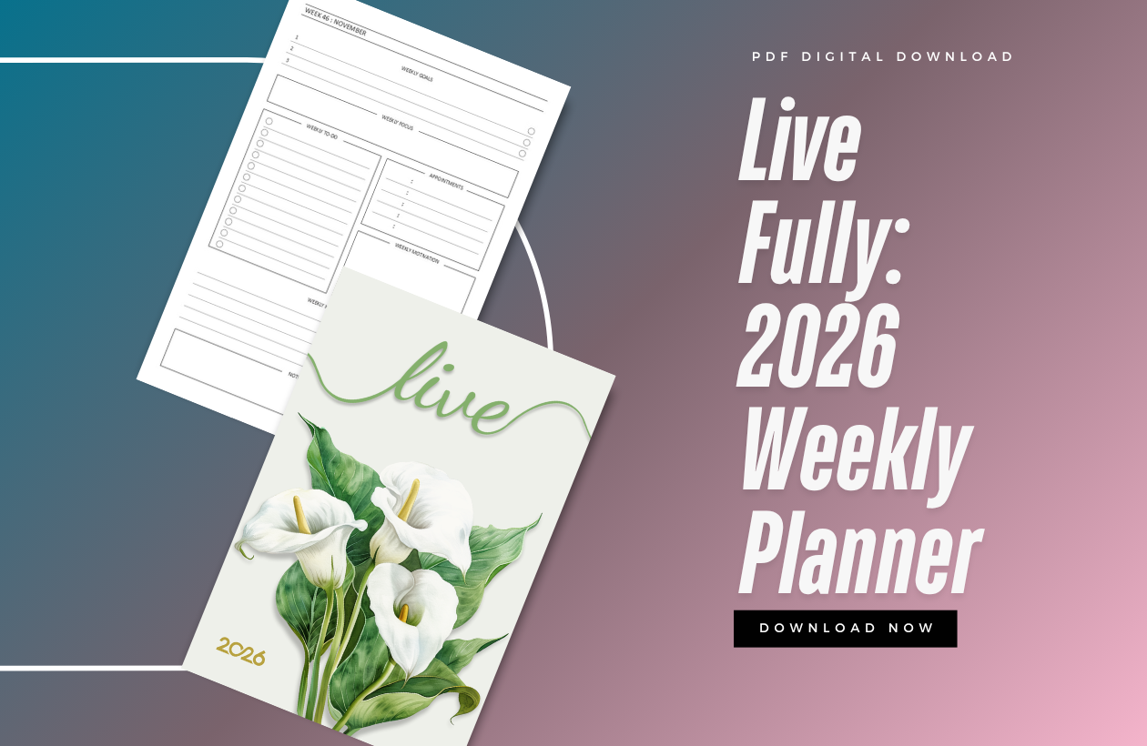 Live Fully: 2026 Digital Weekly Planner (Hyperlinked PDF) - Payhip