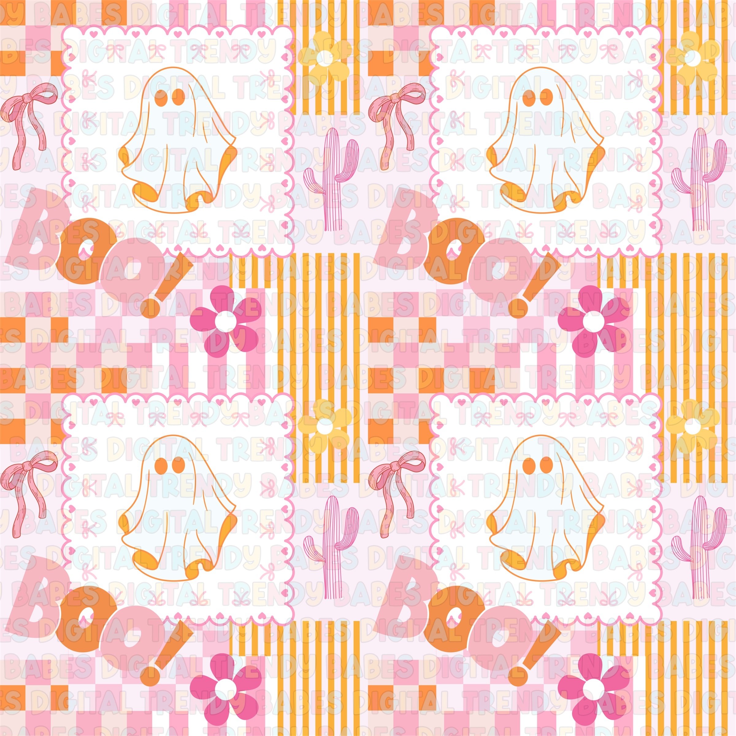 Boo ghost patchwork seamless - Payhip