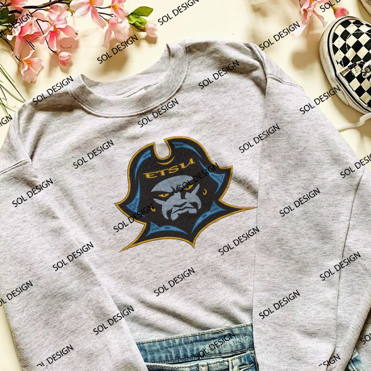 NCAA ETSU Buccaneers Football Team Head Mascot Logo Embroidery Files, NCAA East Tennessee State ...