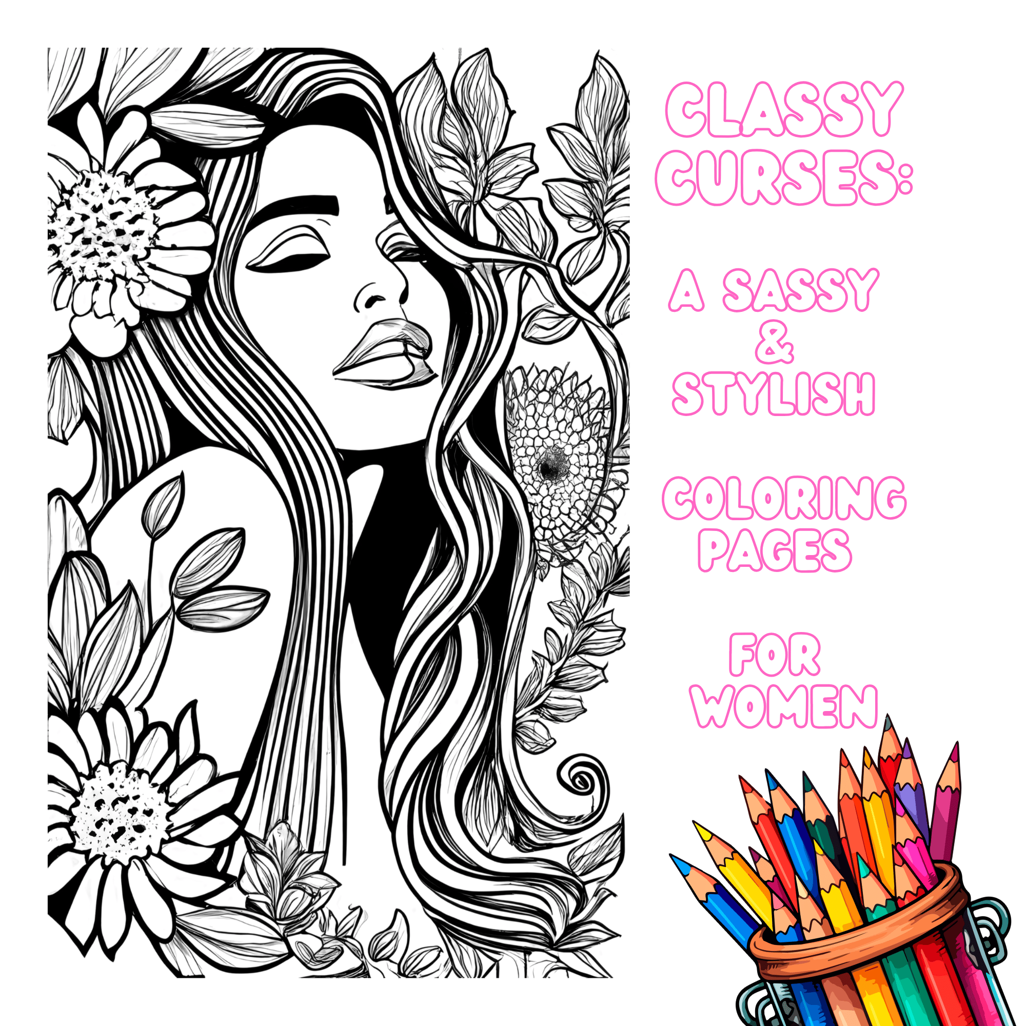 Classy Curse Words for Ladies Coloring Pages - Payhip