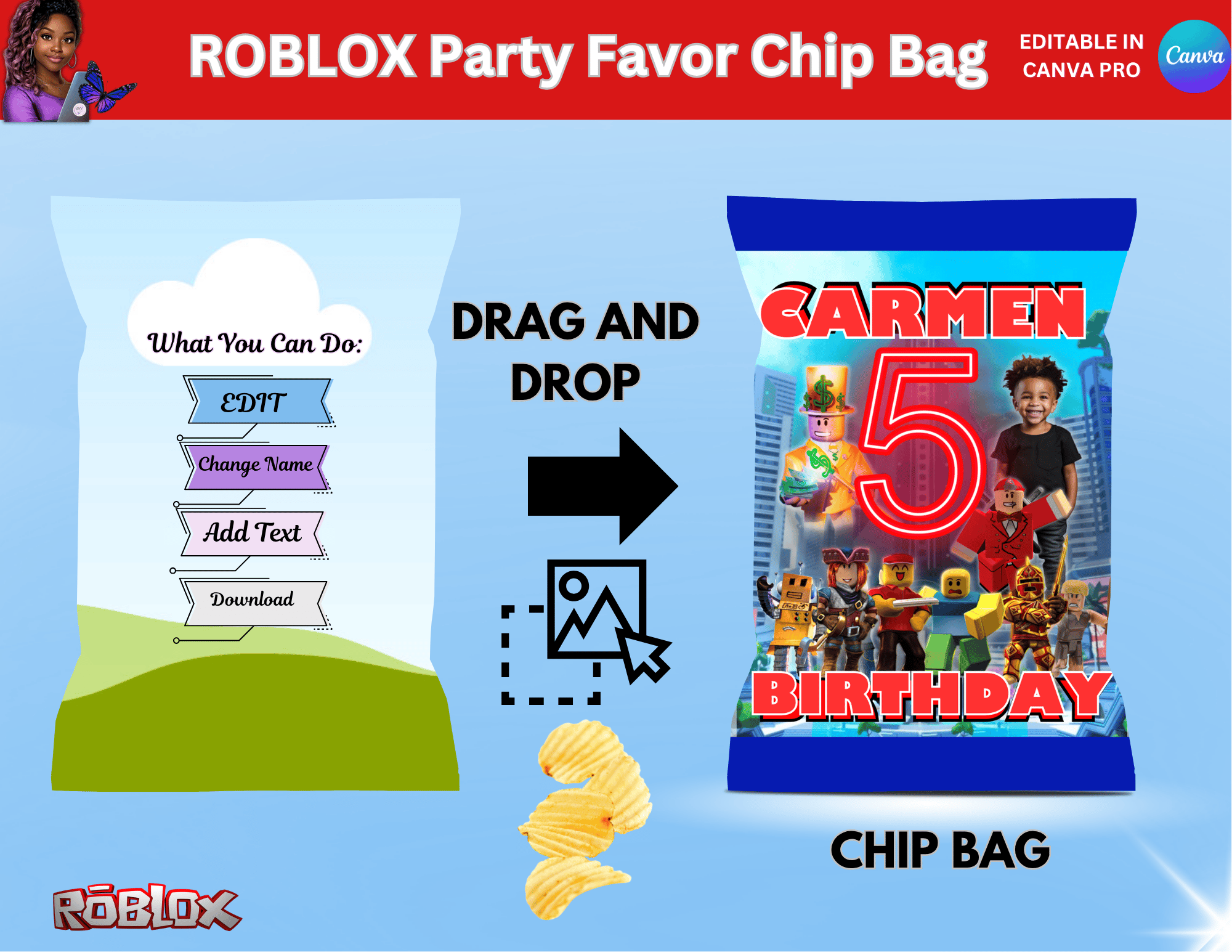 Chip Bag Template - ROBLOX - Payhip