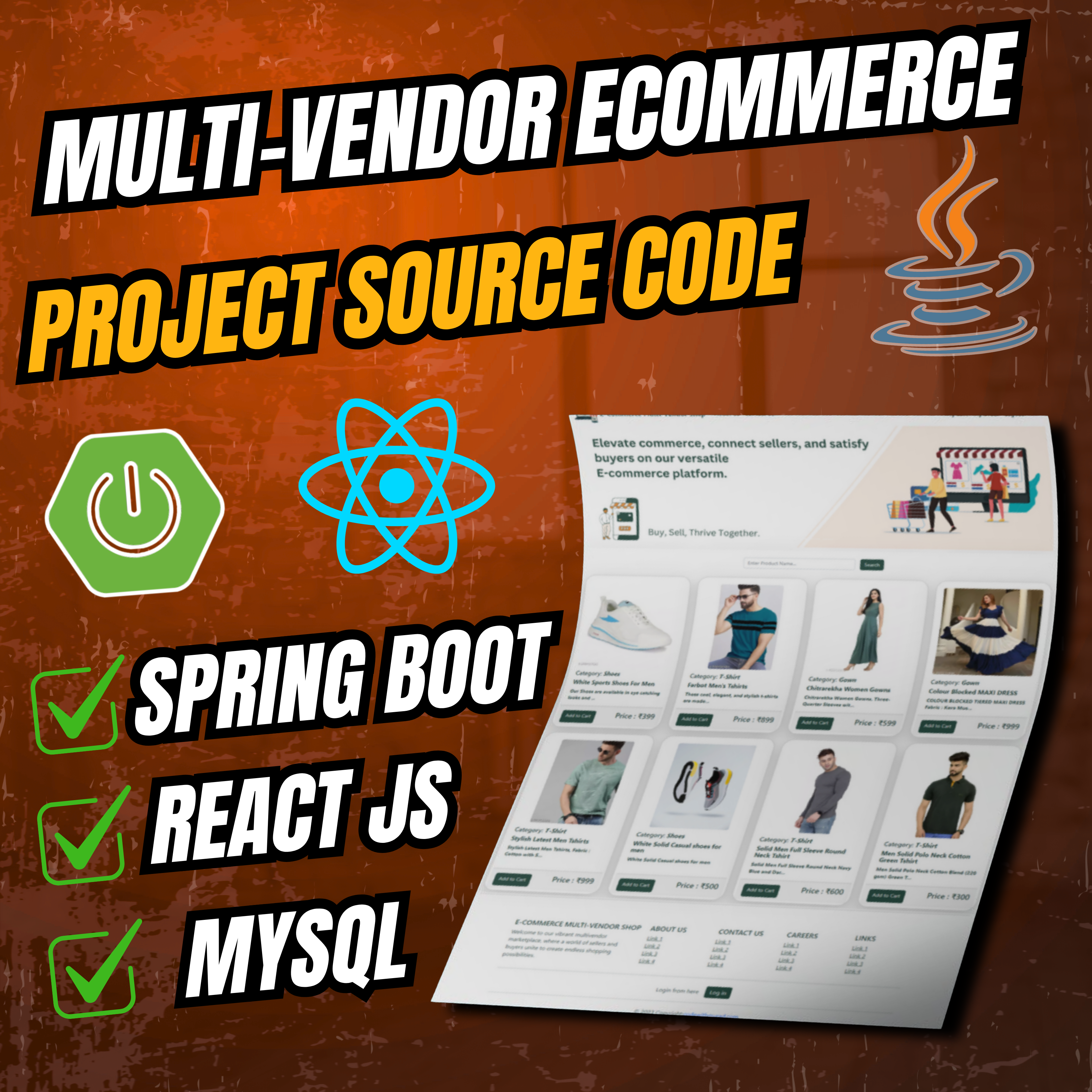 E Commerce Multi Vendor Shopping System Project Source Code Spring