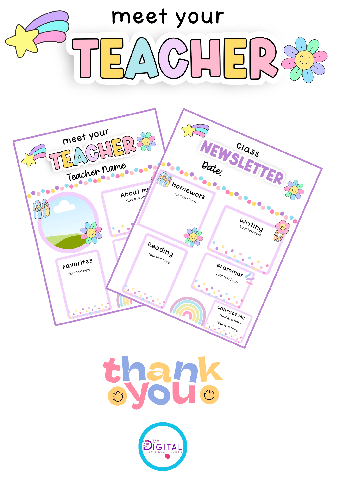 Fun with Pastel-Meet the Teacher Form - Payhip