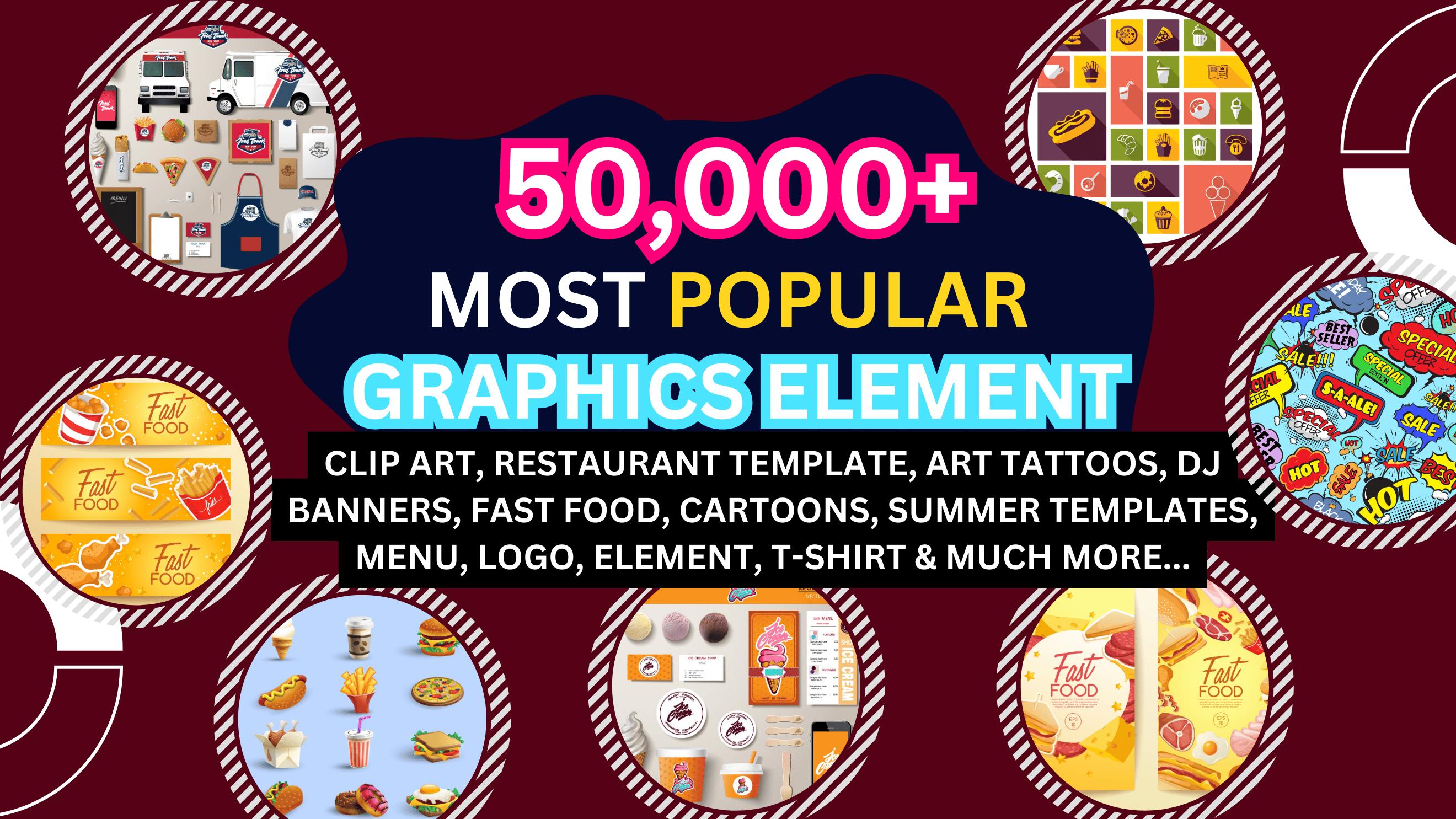 Over 50,000 Popular Graphic Elements on Etsy, Featuring Food, Logos ...
