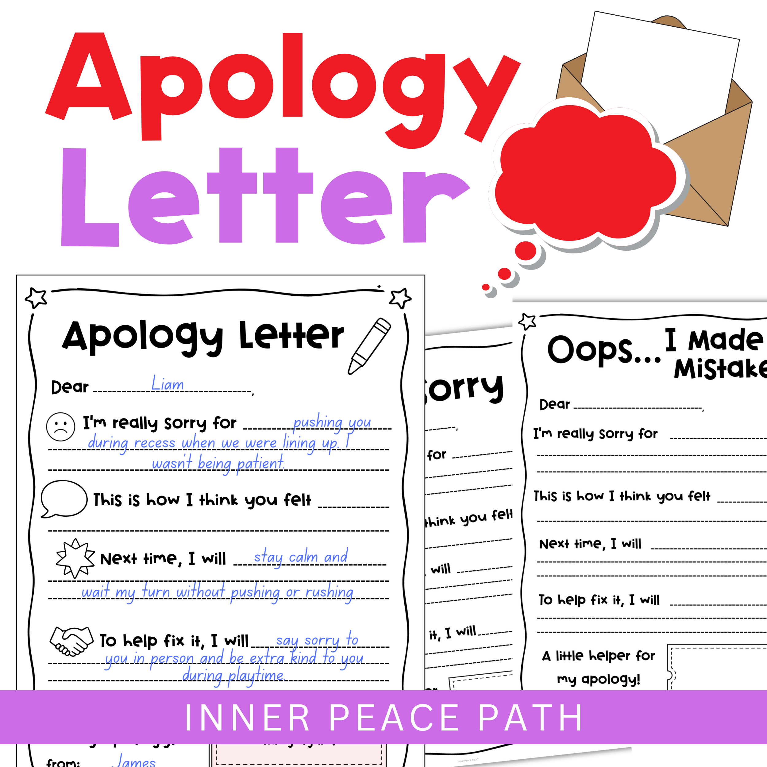 Apology Letter Template Student Apology Letter How to Apologize - Payhip