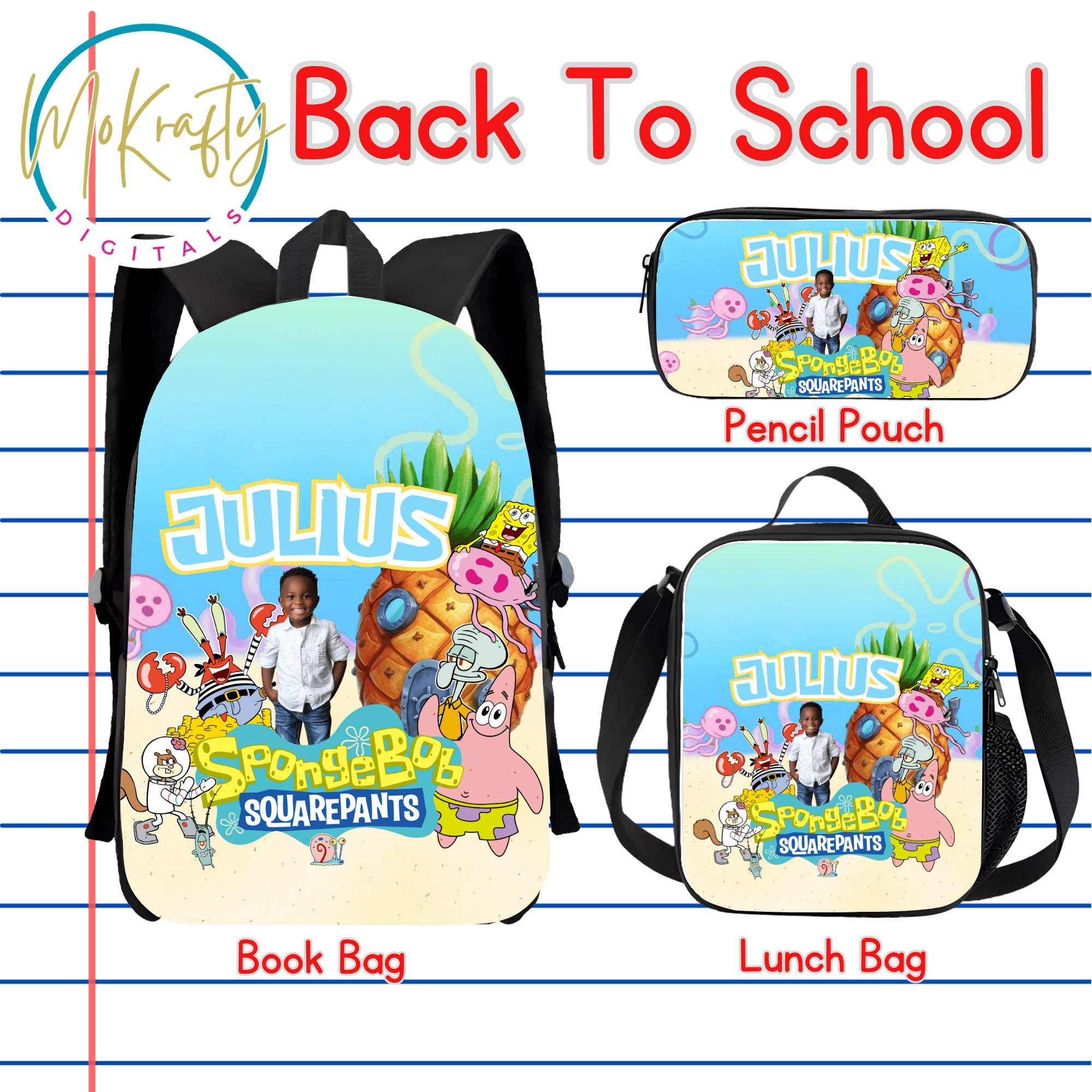 Editable SpongeBob Back-to-School Canva Template - Payhip