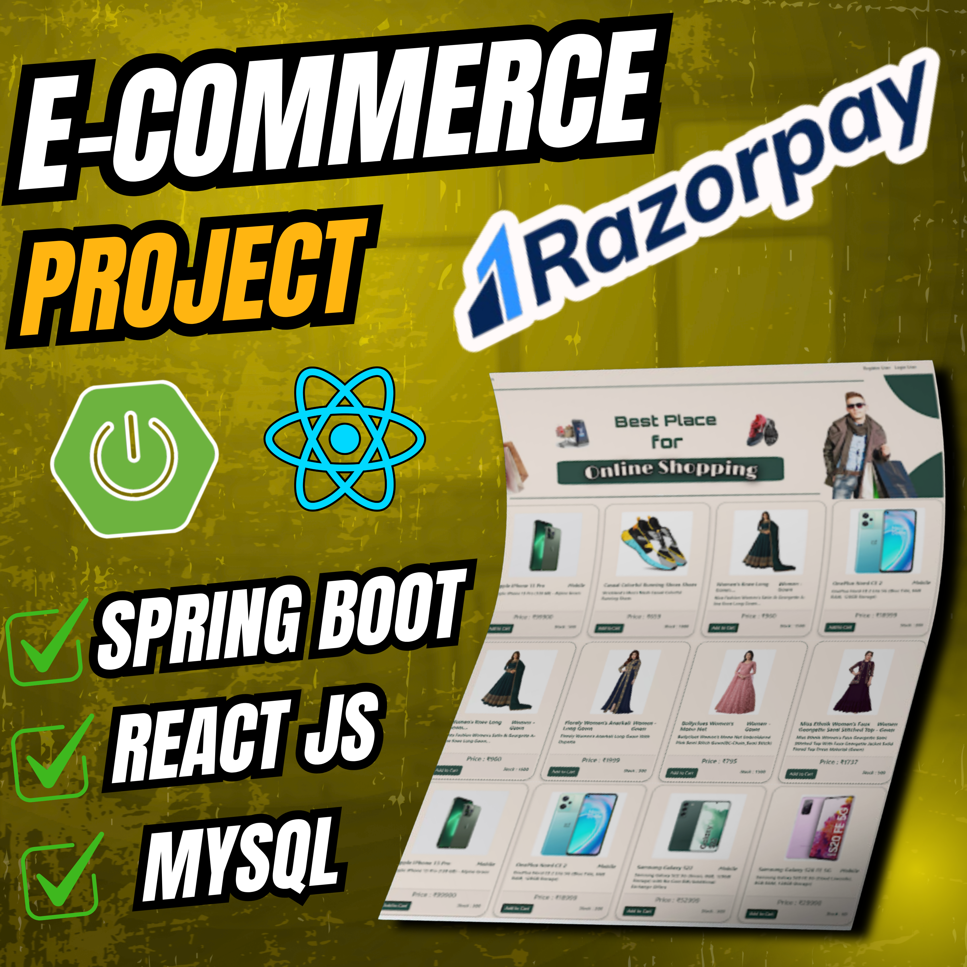E-commerce Shopping System Project Source Code | Spring Boot React JS ...