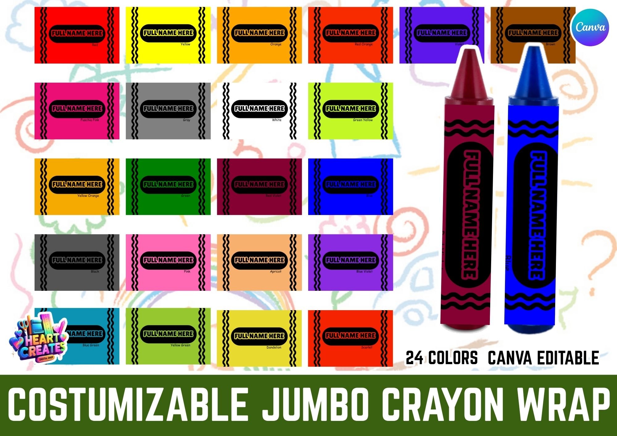 JUMBO CRAYON WRAP - Payhip