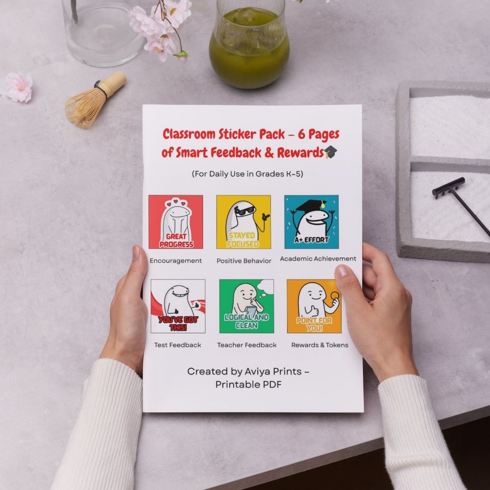 Smart Sticker Kit – 6 Printable Pages for Teachers 🏆 - Payhip