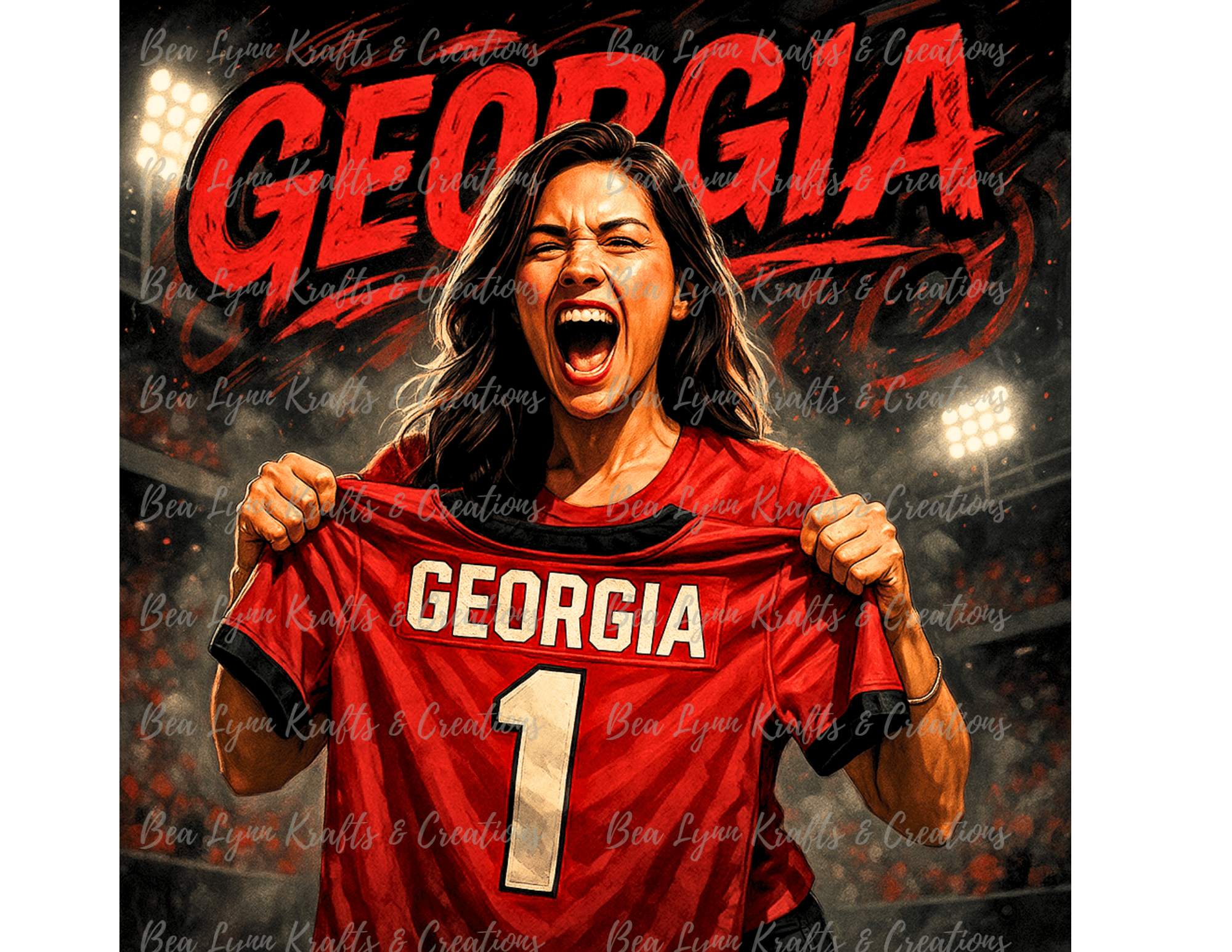 Georgia Bulldogs Fan Girl PNG – Big Dawg Energy! - Payhip