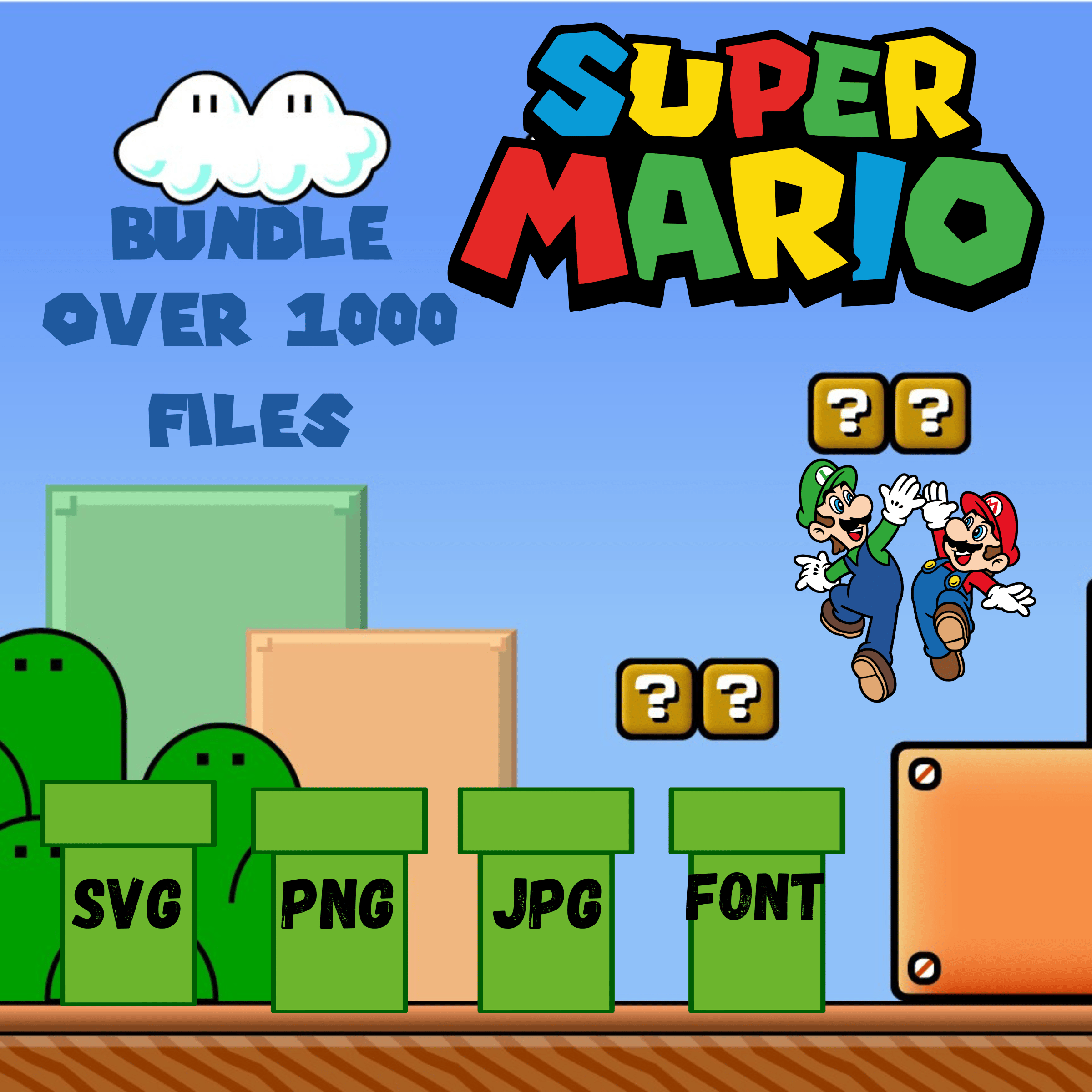Super Mario Mega Design Bundle – 1000 Files for Creative Fun! - Payhip