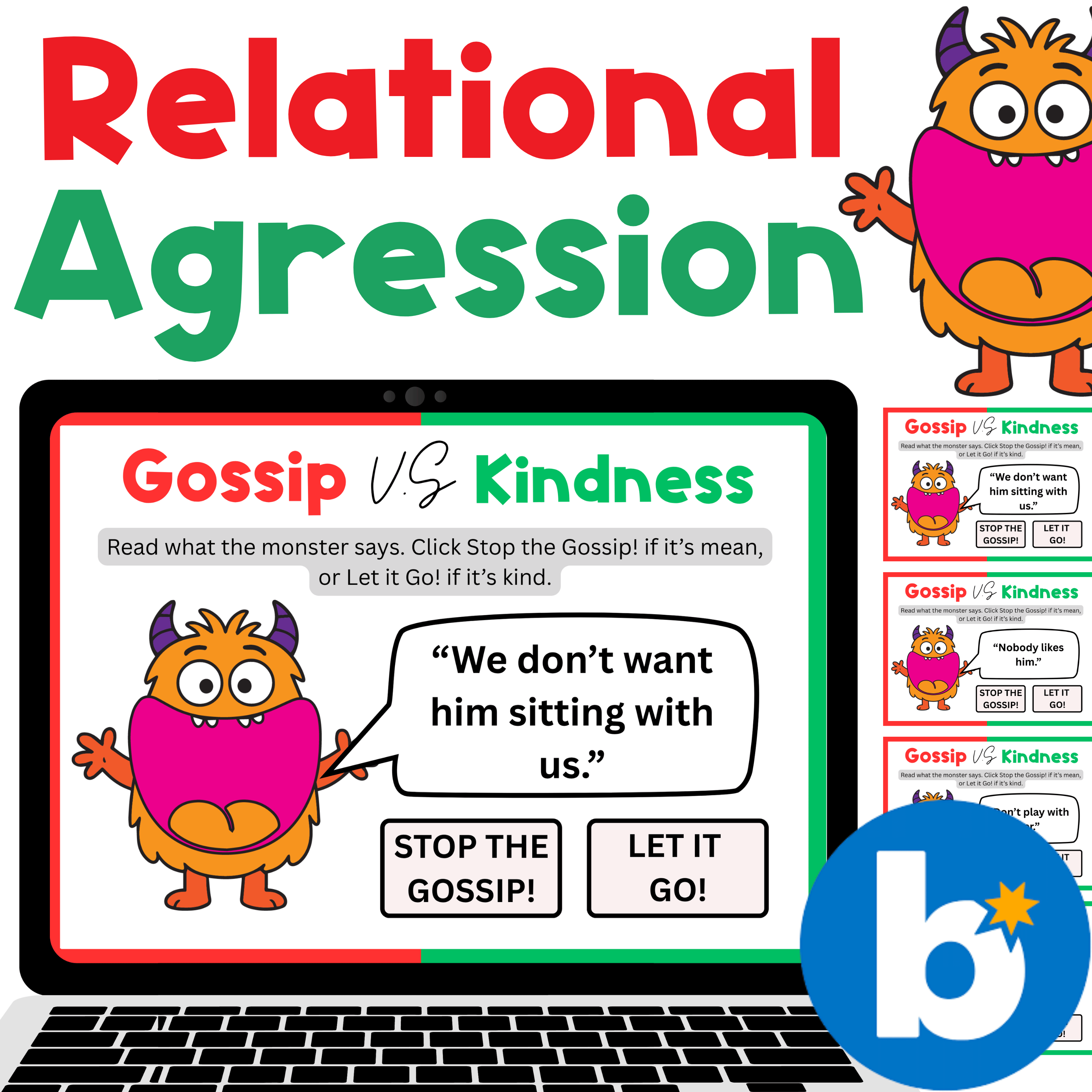 Relational Agression BOOM CARDS | Anti Bullying Friendship Skill | SEL ...
