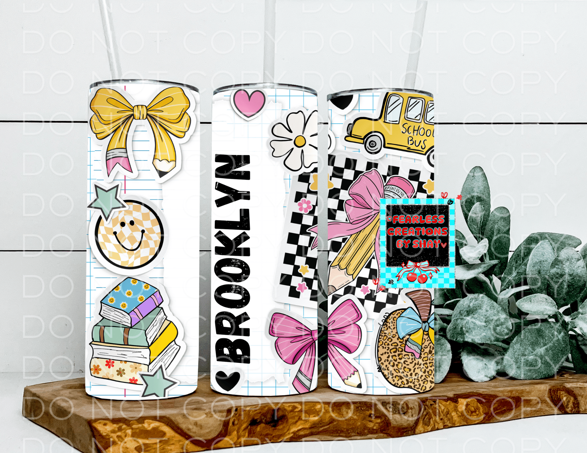 Checkered Bow School - Payhip