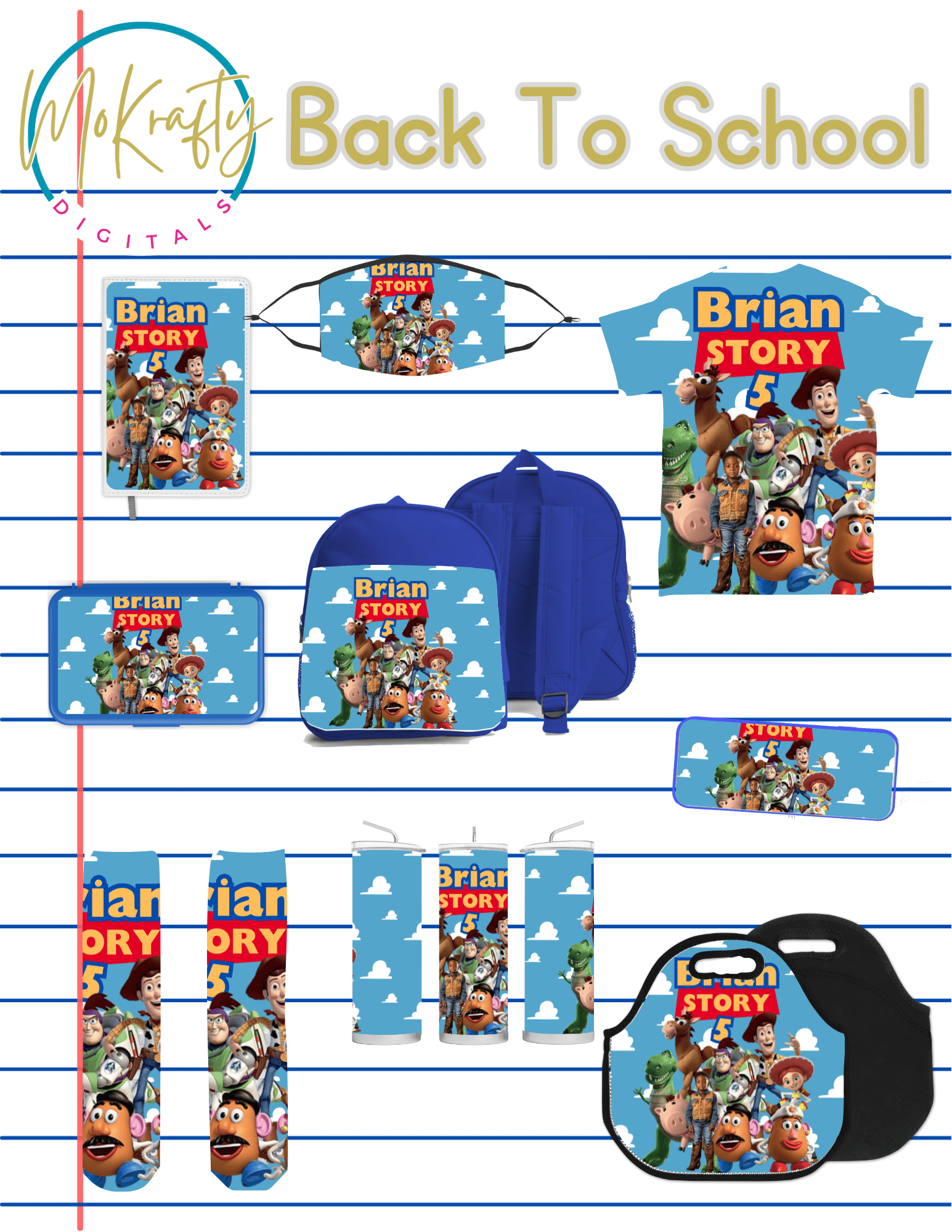 Editable Toy Story-Inspired Back-to-School Design - Payhip