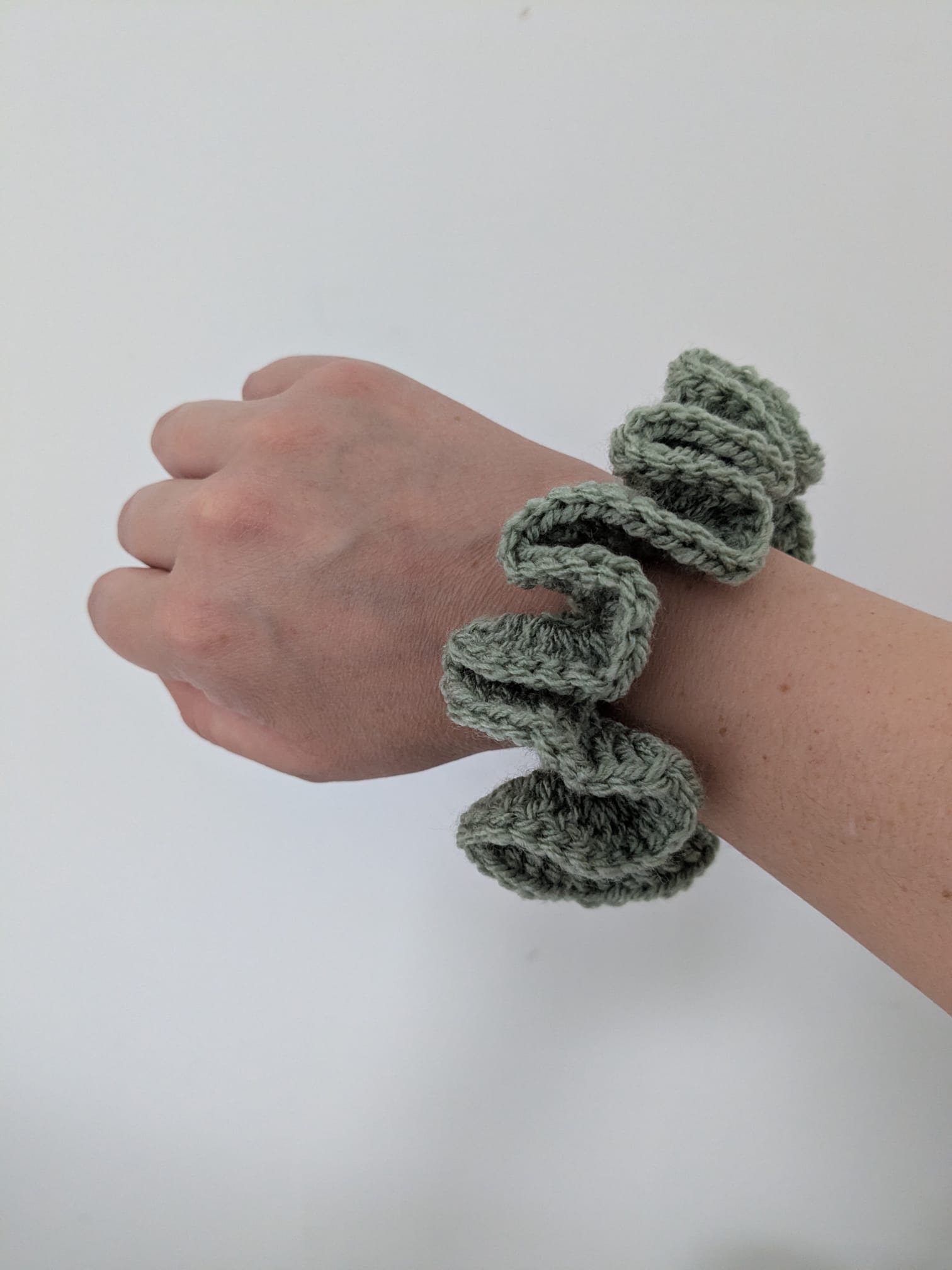 Light Green Crocheted Scrunchie - Payhip