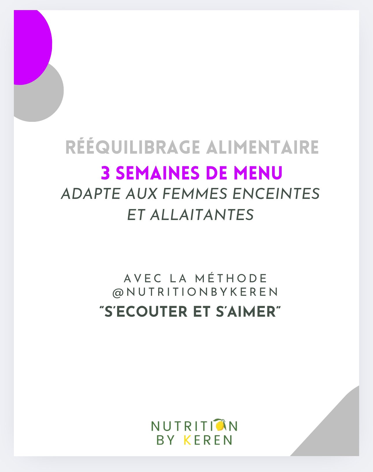 3 SEMAINES DE MENU DIETETIQUE JUILLET 2025 - Payhip