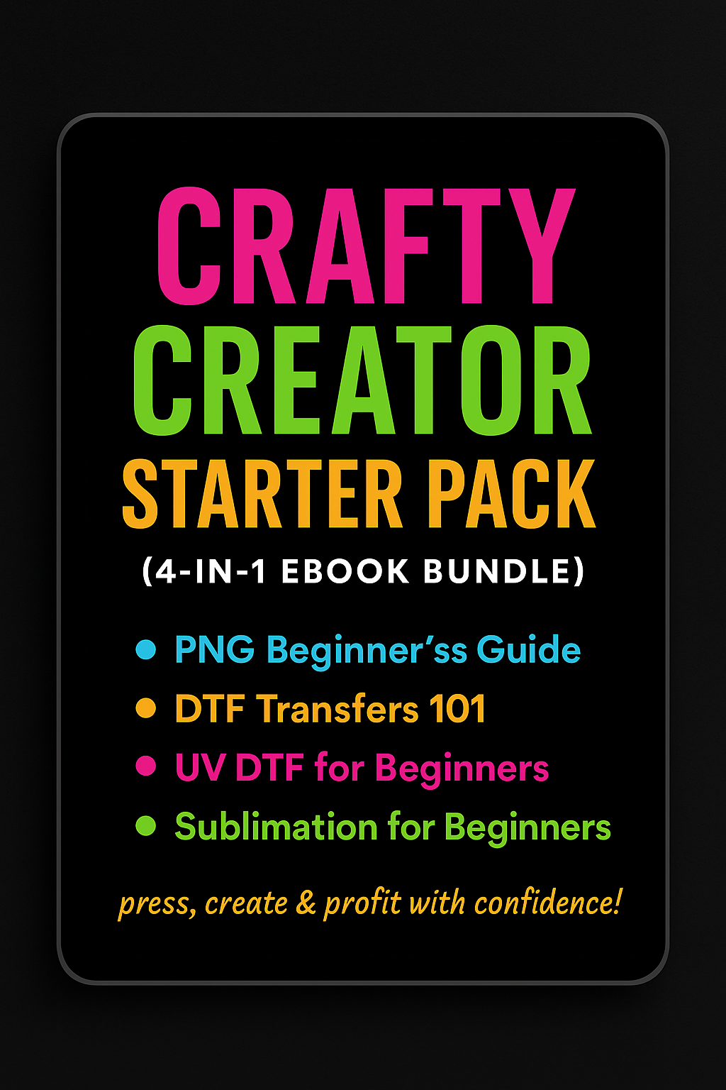Crafty Creator Starter Pack (4-in-1 eBook Bundle) - Payhip