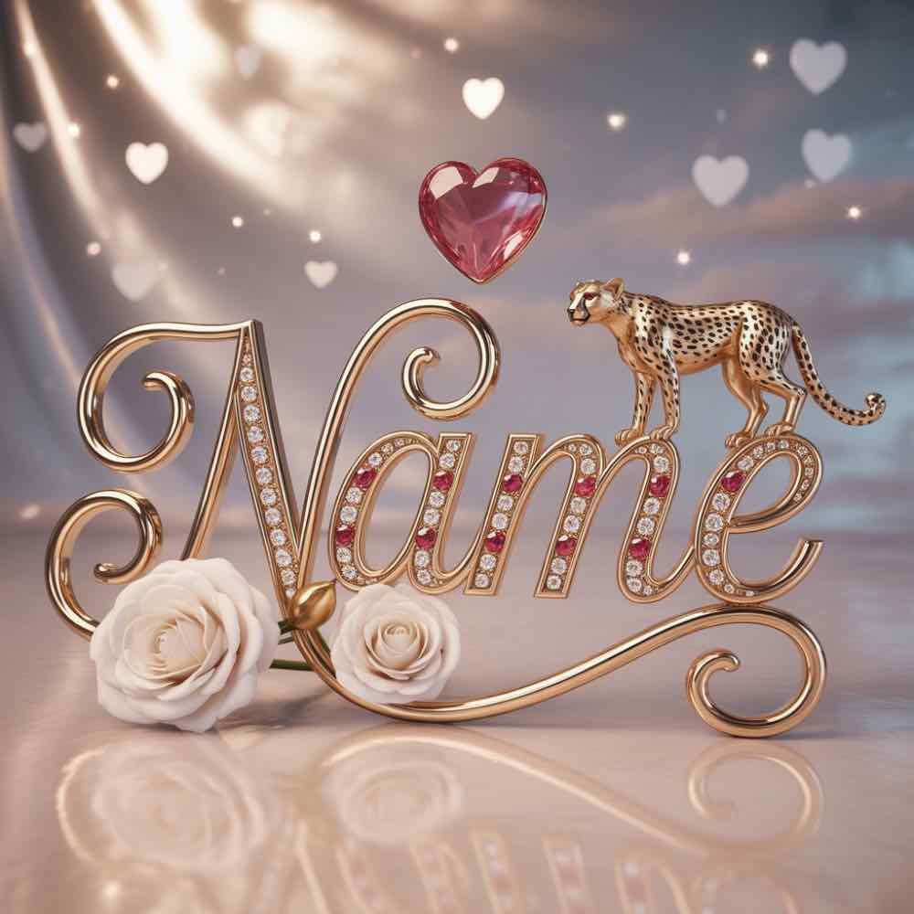 Custom Name Golden Cheetah PNG ( your name only) - Payhip
