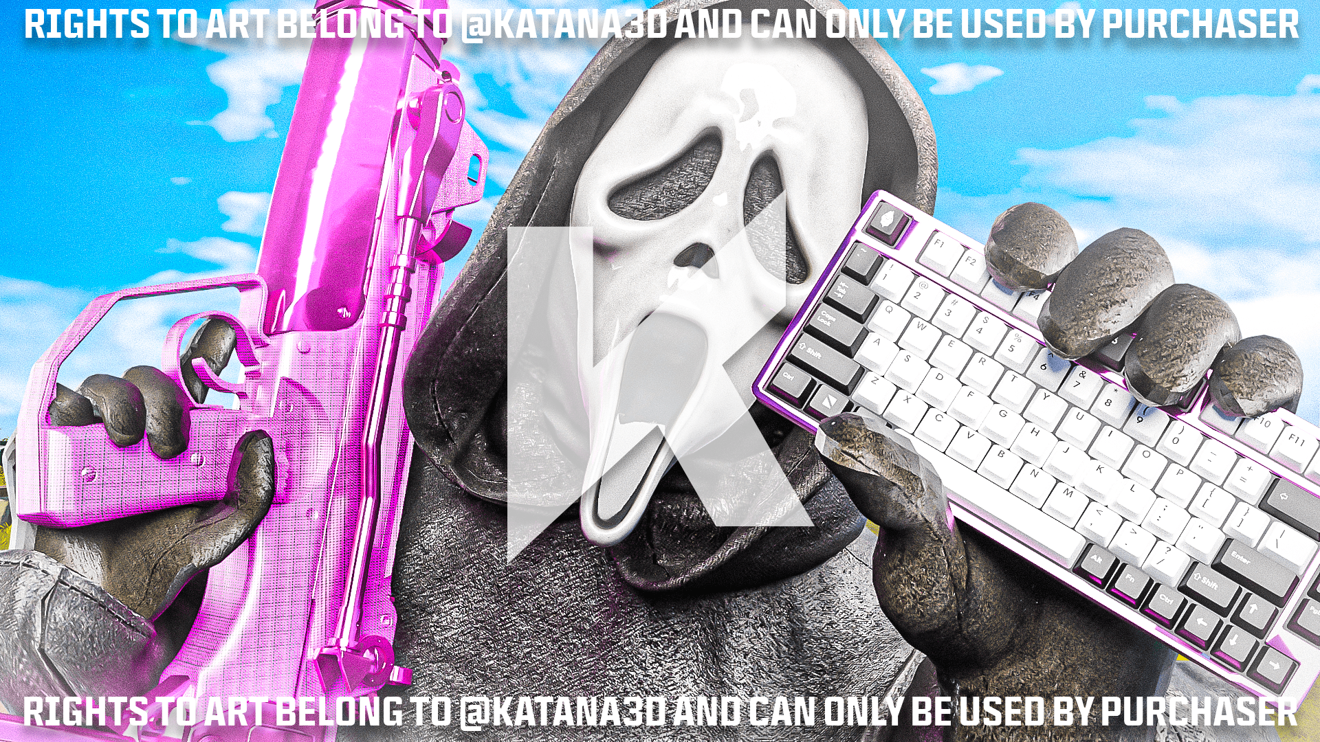 COD/Warzone Thumbnail - Ghostface Keyboard - Payhip