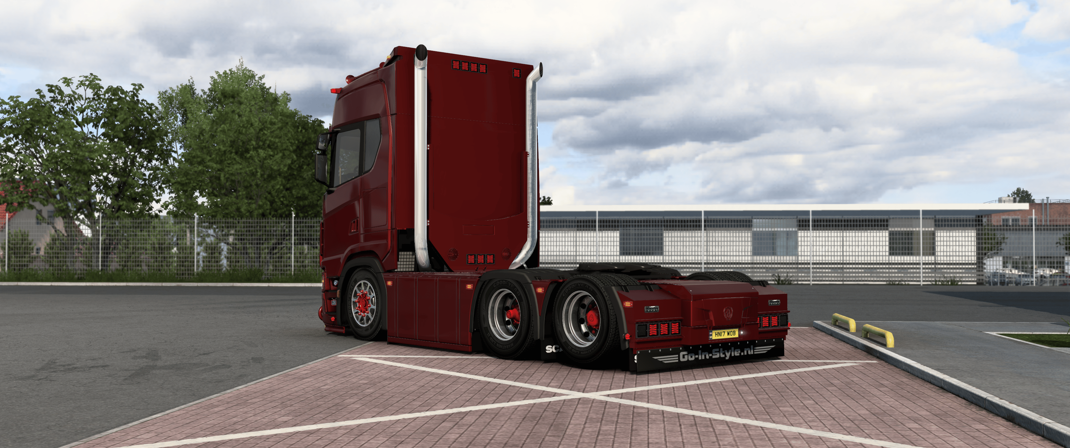 ,*[bwall tuning part] Scania NG back wall for short spoiler V1 - Payhip