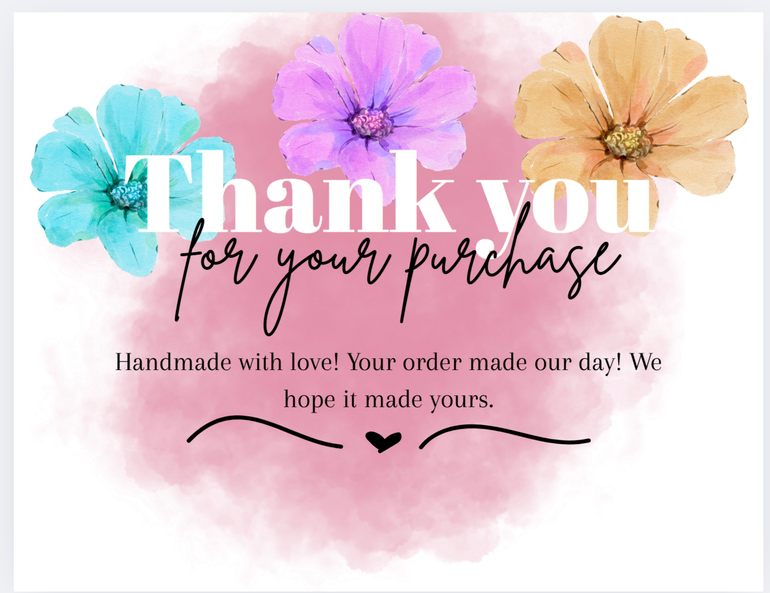 Thank you Business card to Purchase! - Payhip