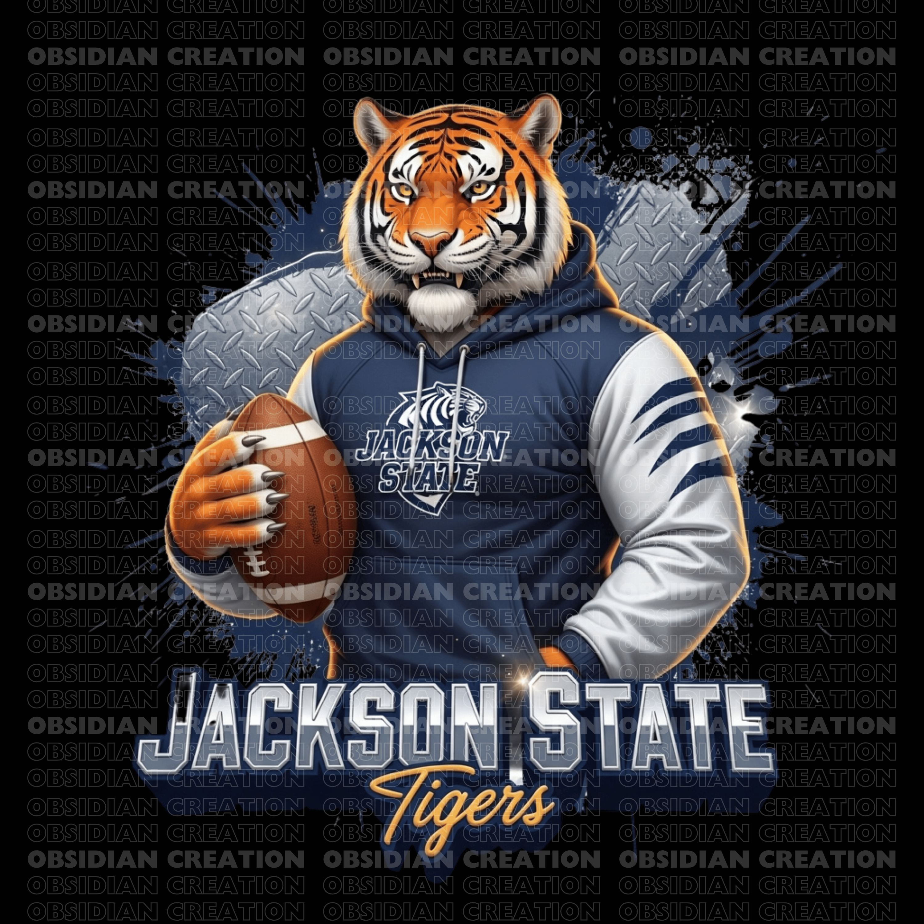 Jackson State Tigers Men PNG | HBCU Game Day Sublimation Design | SWAC ...