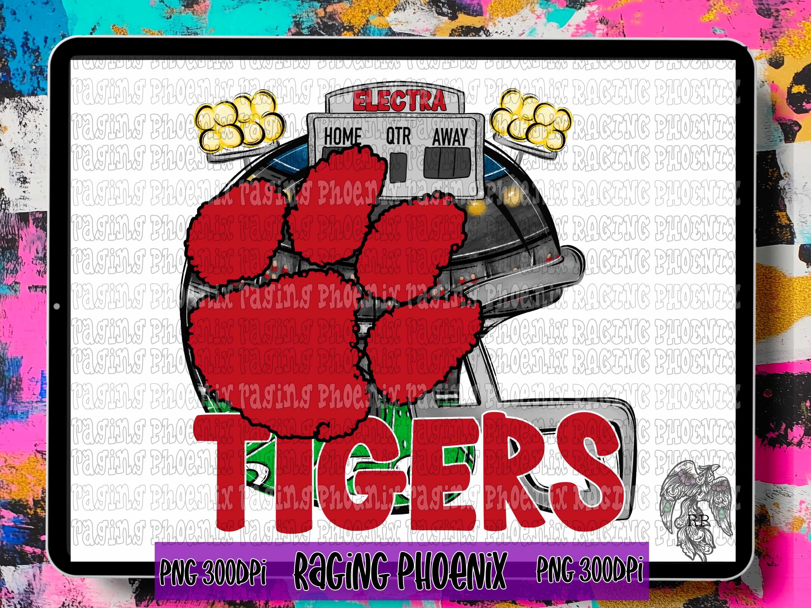 FOOTBALL HELMET ELECTRA TIGERS FH97 - Payhip