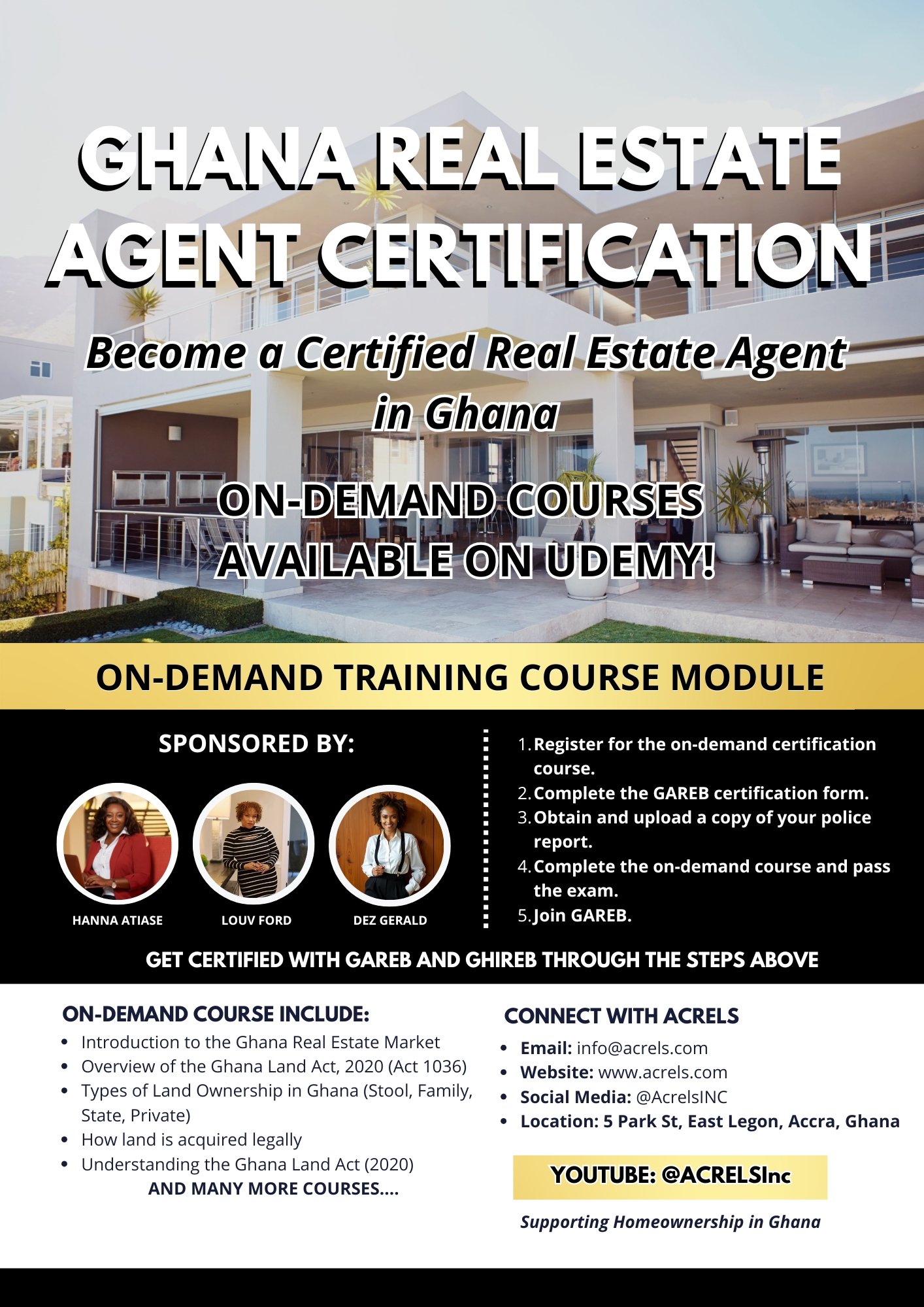 GHANA REAL ESTATE AGENT CERTIFICATION COURSE (CRL72) - Payhip