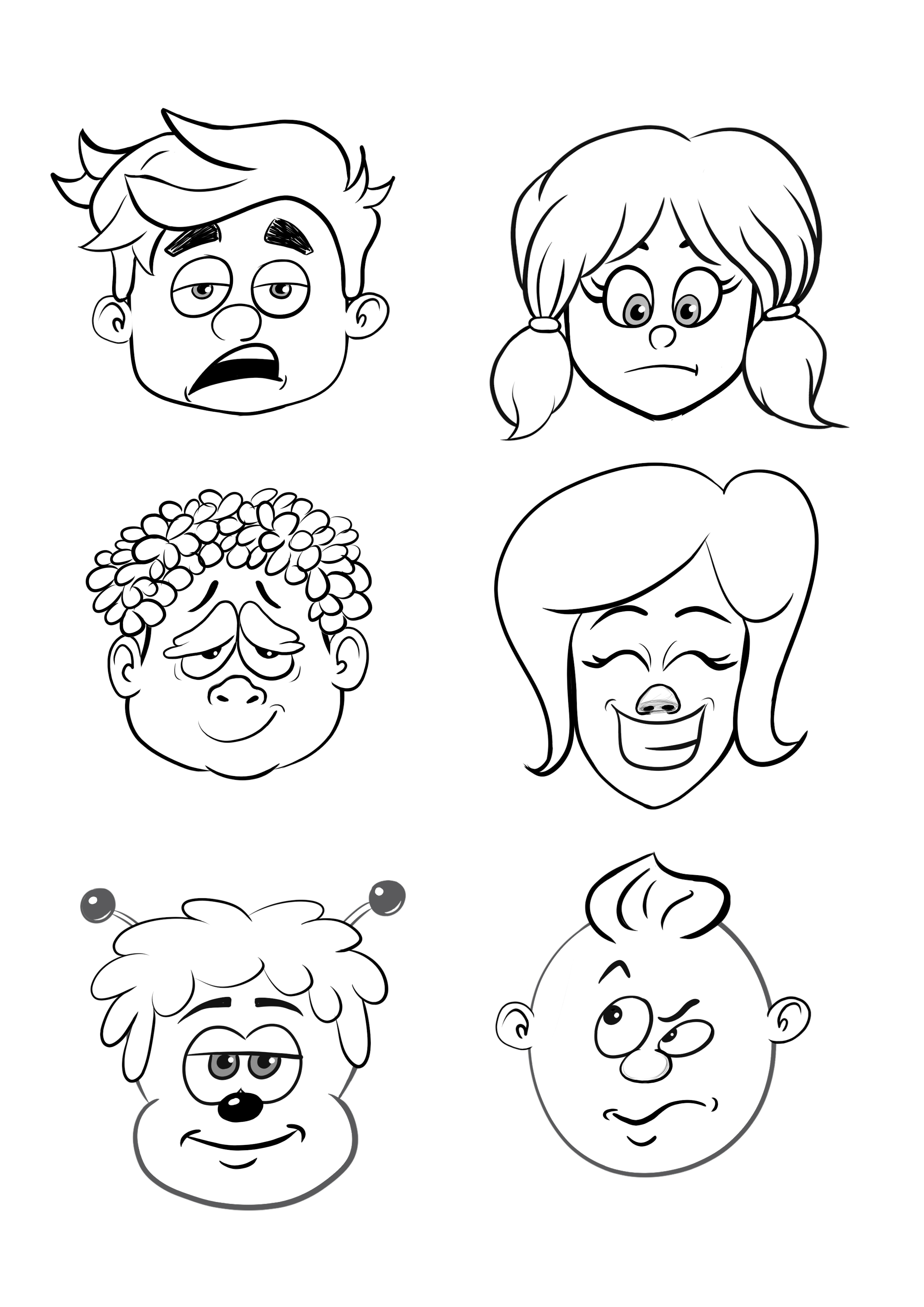 How to Draw Your First Cartoony Head - Without loosing YOUR head ...