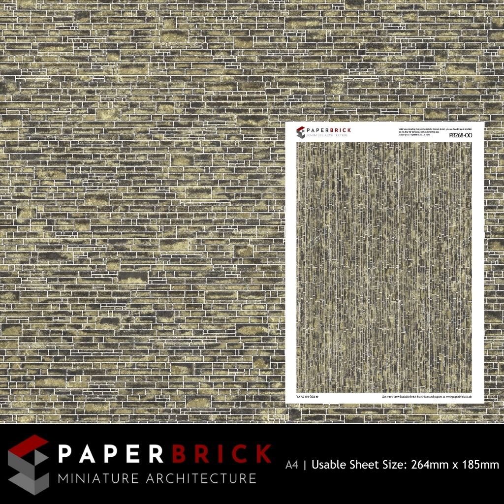 Yorkshire Stone Paper - OO Scale Brick Paper