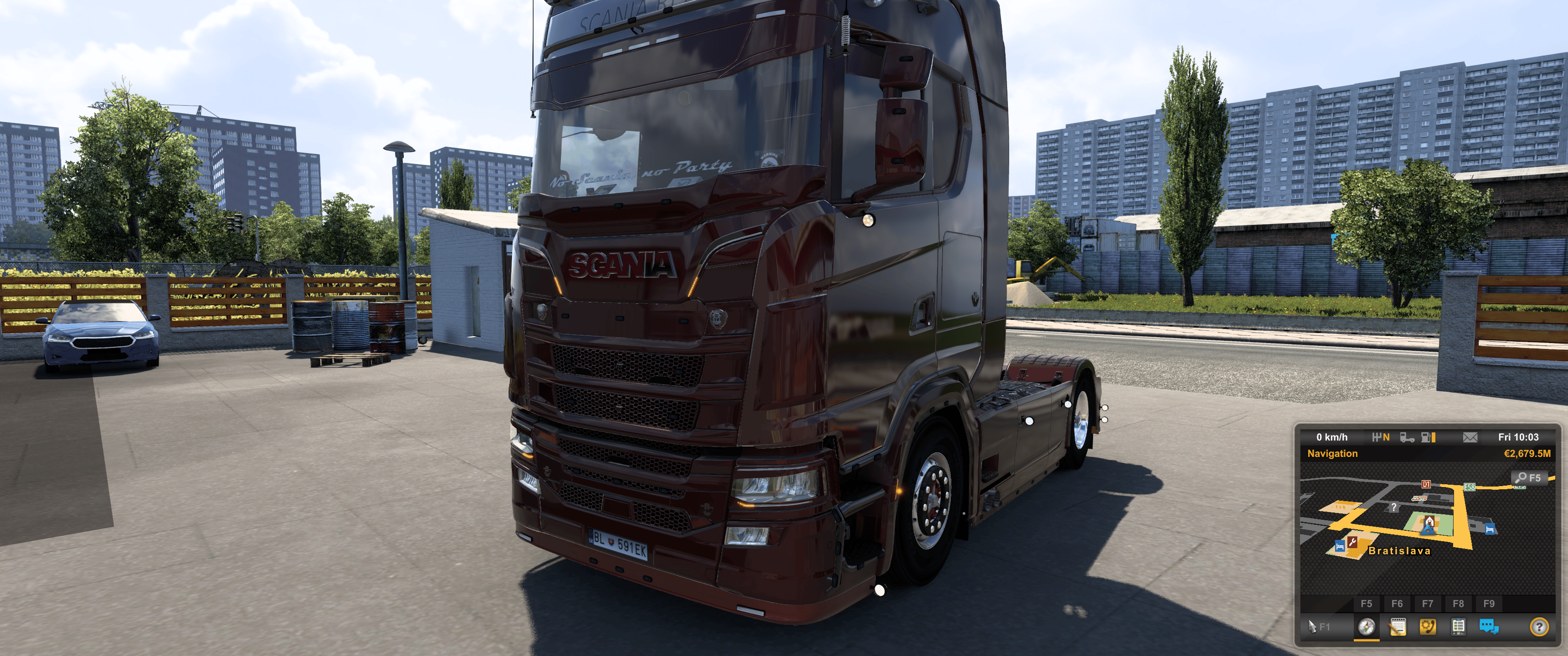 [head lights tuning part] Scania NG Black Xenon Headlights, with ...
