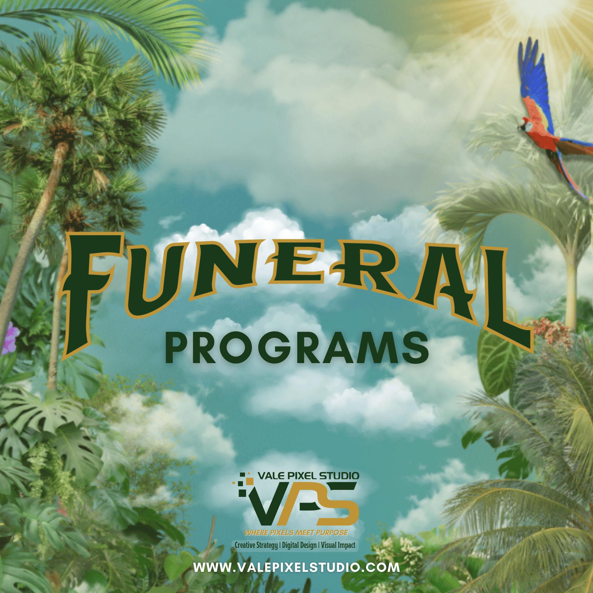 Vale Pixel Studio - Funeral Programs - Payhip