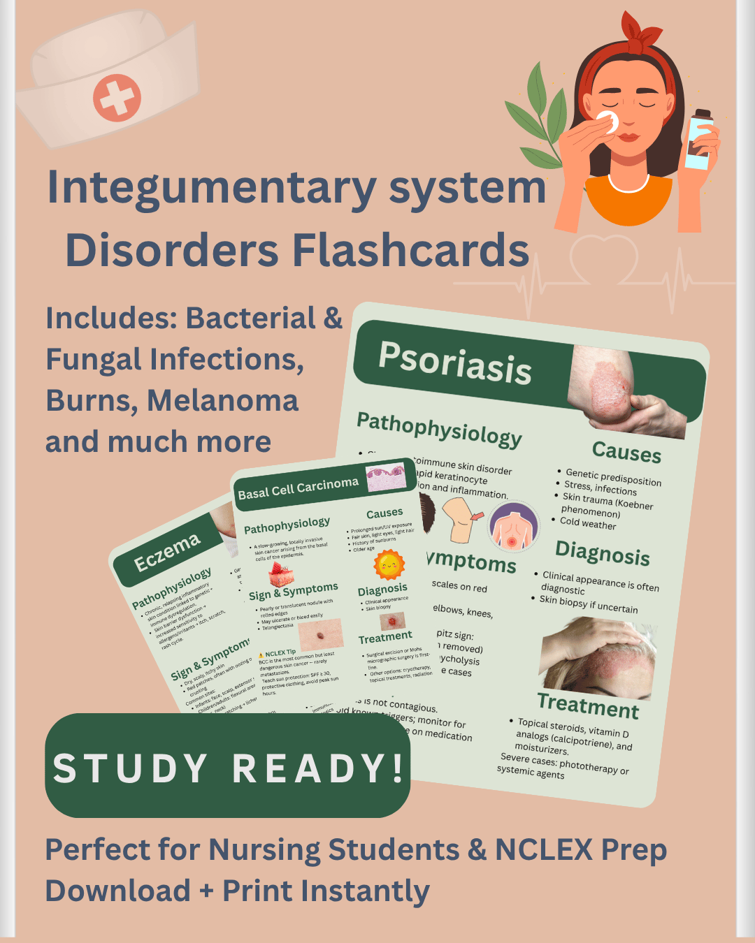 Master Med-Surg Flashcards – Integumentary System - Payhip
