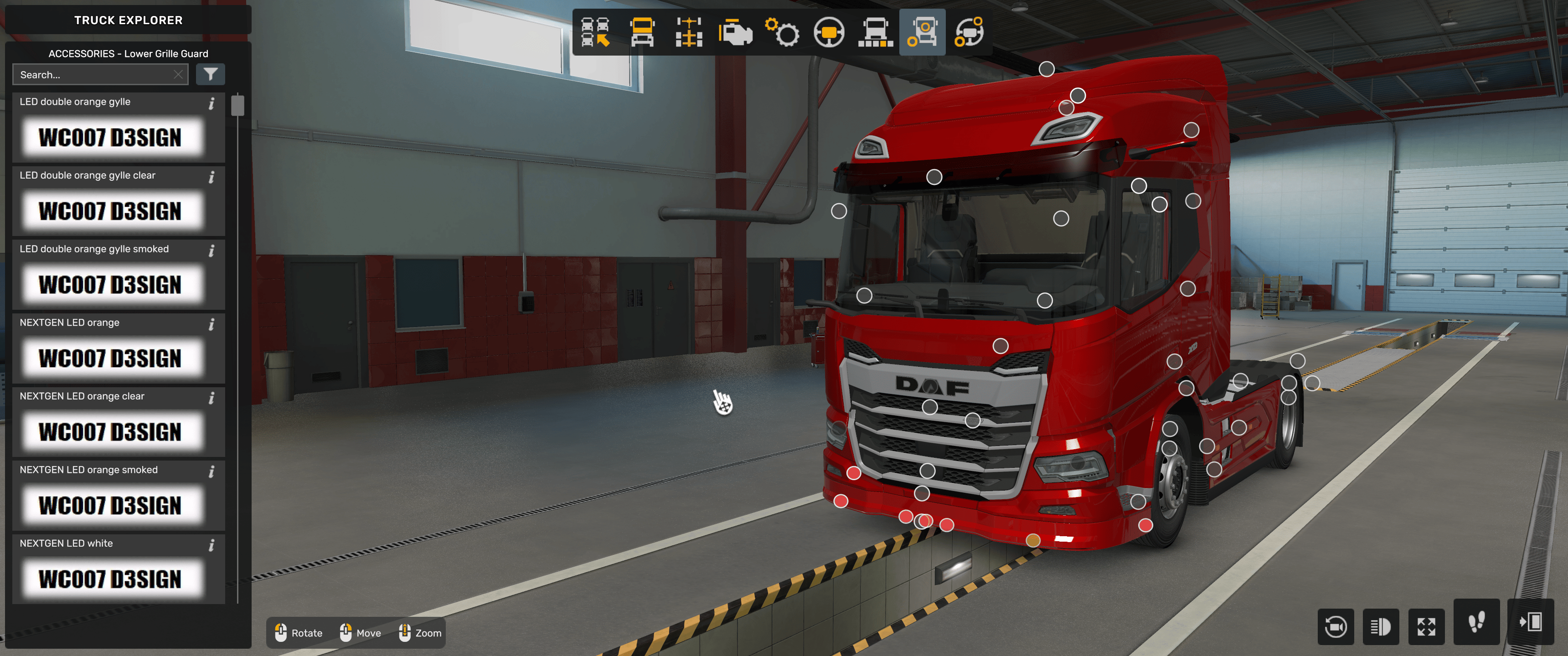 [b_grill tuning part] DAF XD front bumper extension - Payhip