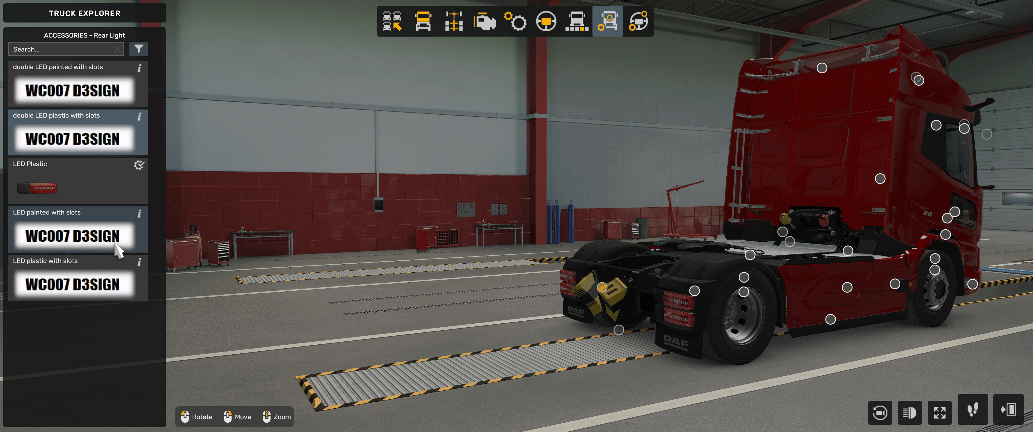 [r_light tuning part] DAF XD double painted rear lights - Payhip