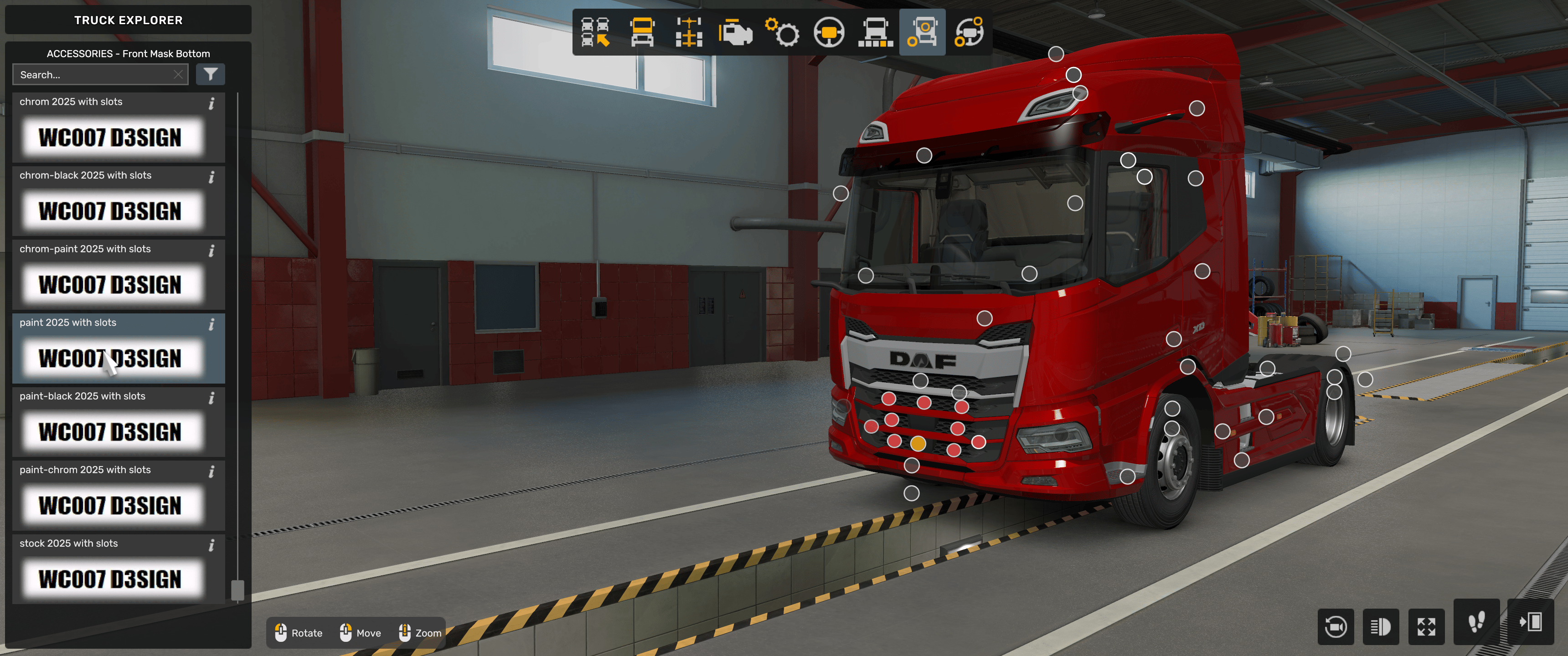 [front mask tuning part] DAF XD chassis painted grill - Payhip