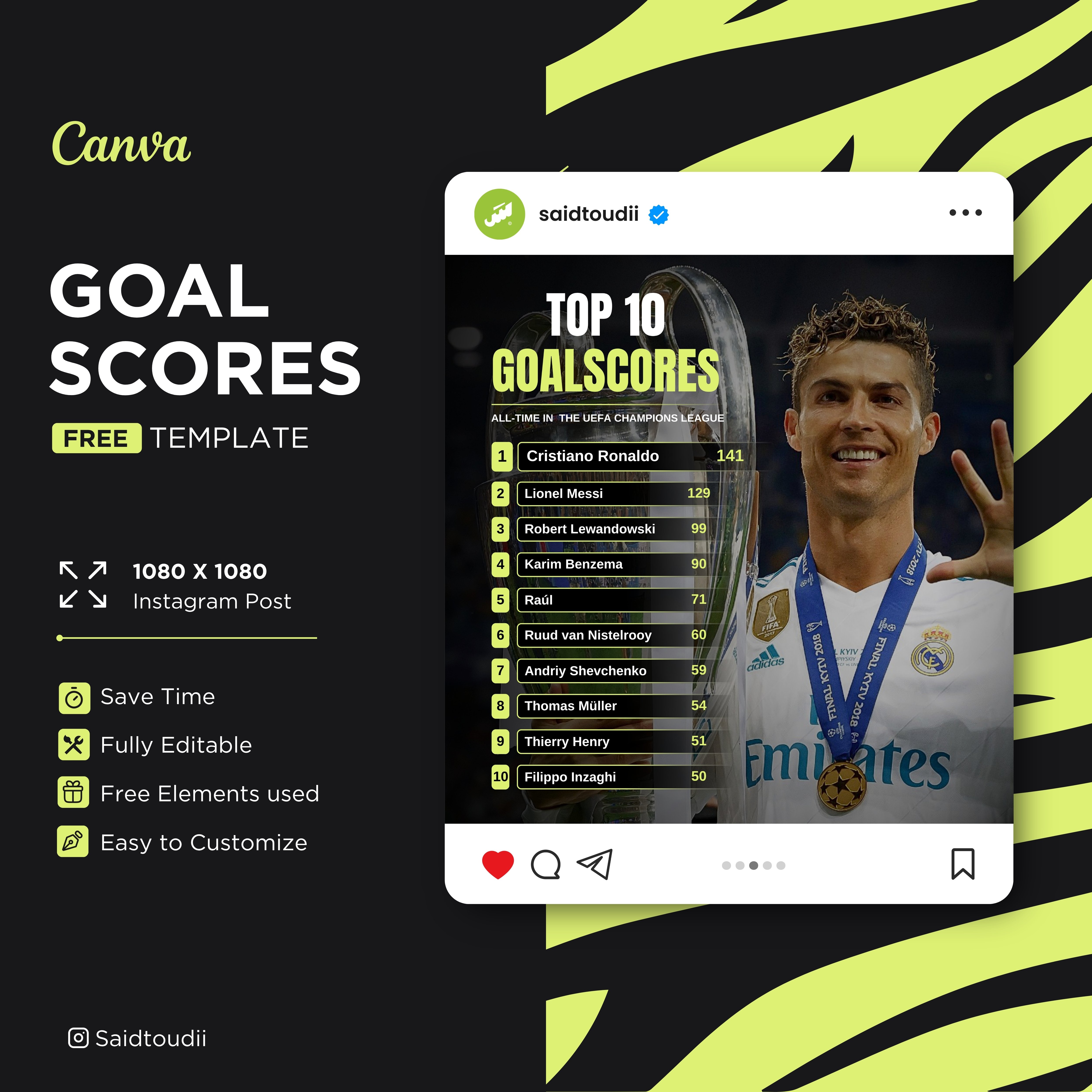Goal Scores Fixtures canva template - Payhip