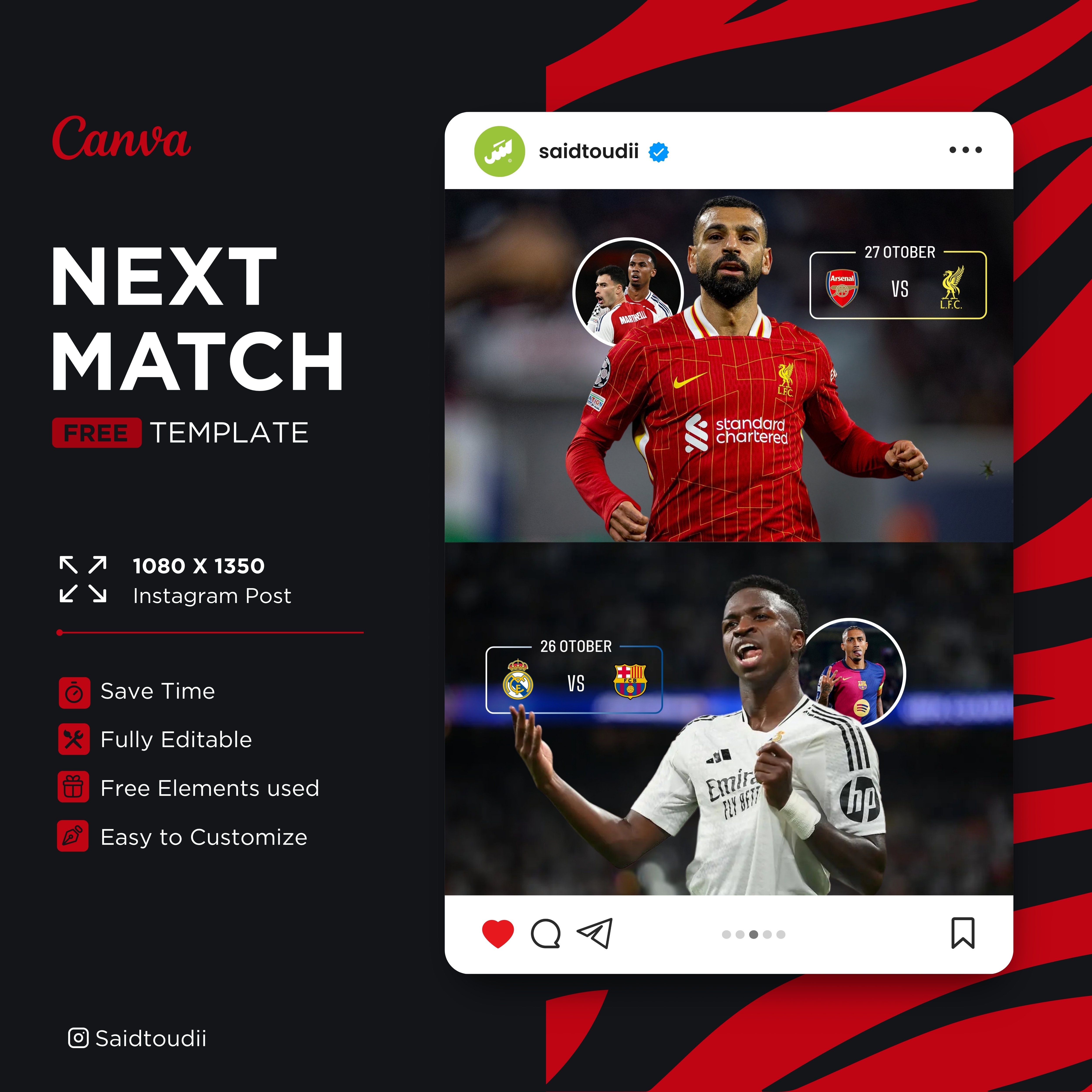 Next Match canva template - Payhip