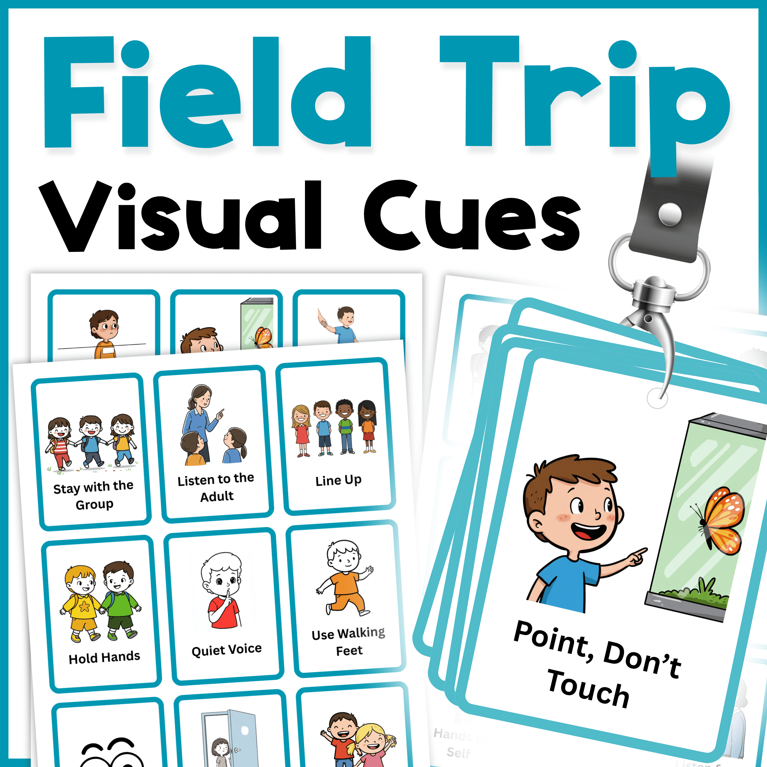 Field Trip Visual Cue Cards for Lanyards - Payhip