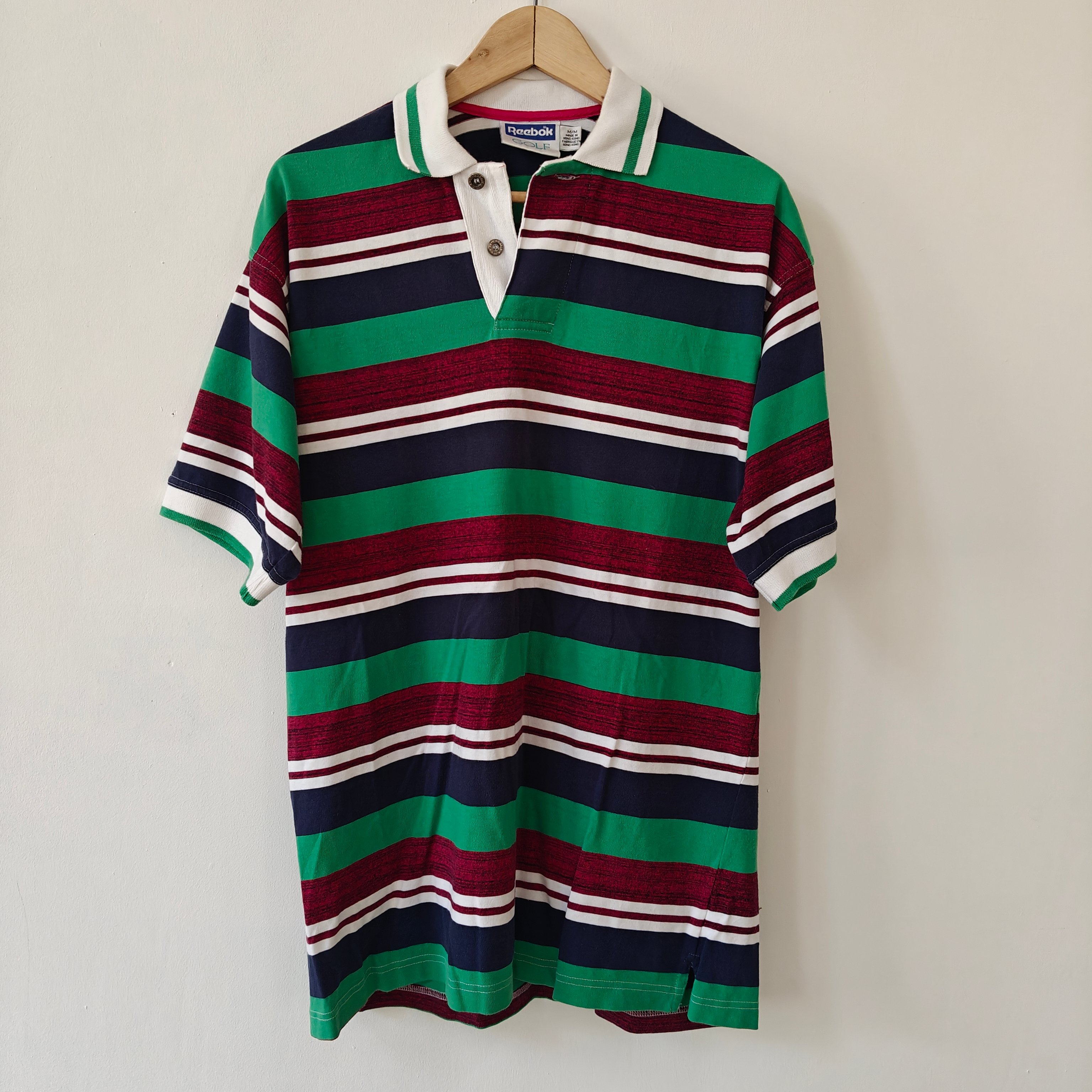 Reebok Golf 90s Print Golf Polo Shirt - M - Payhip