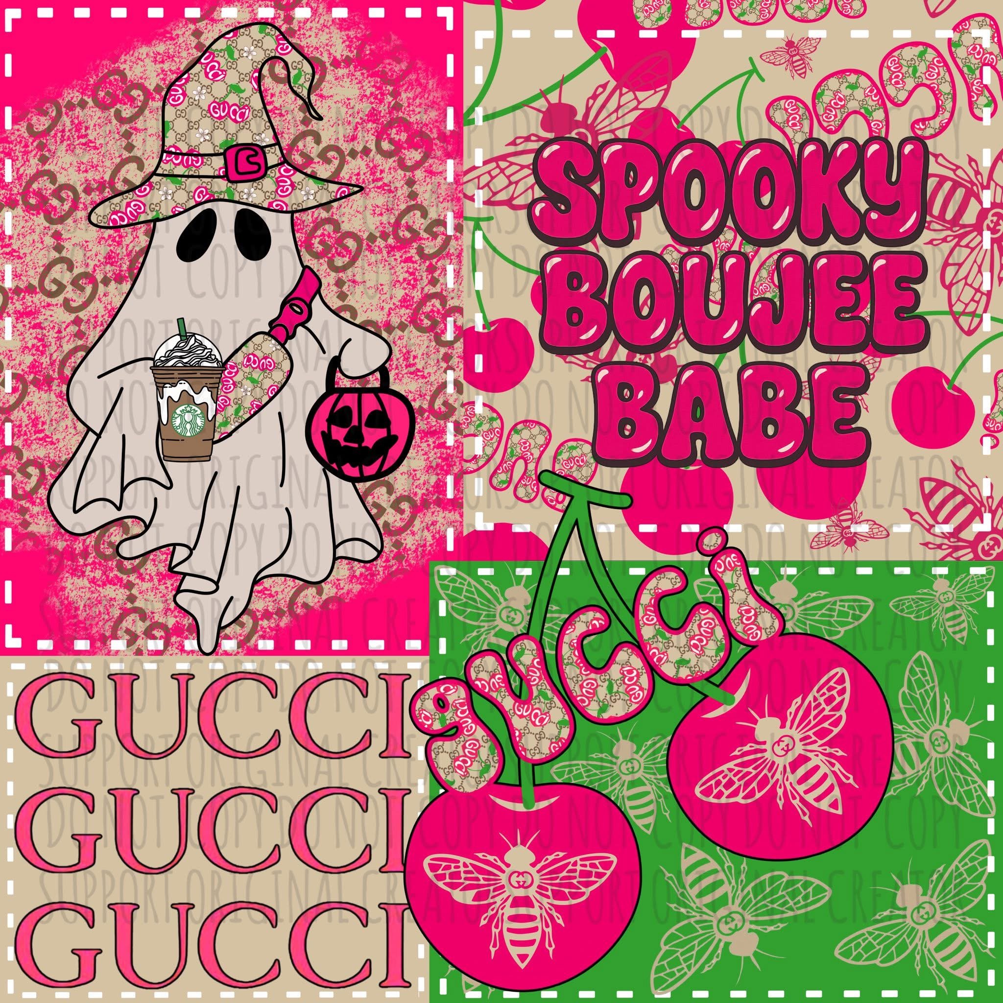 Spooky GG patchwork Seamless - Payhip