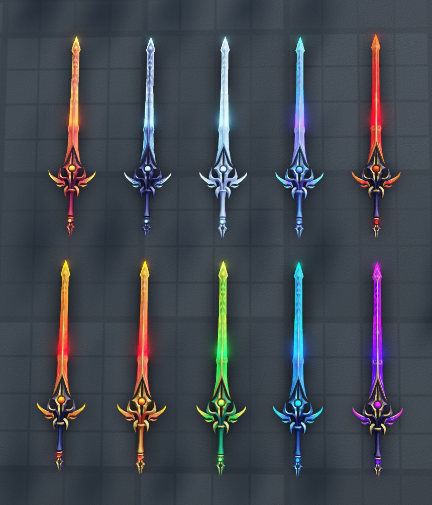 100 Stylized Roblox Fantasy Weapons Mega Pack - Swords, Spears, Axes