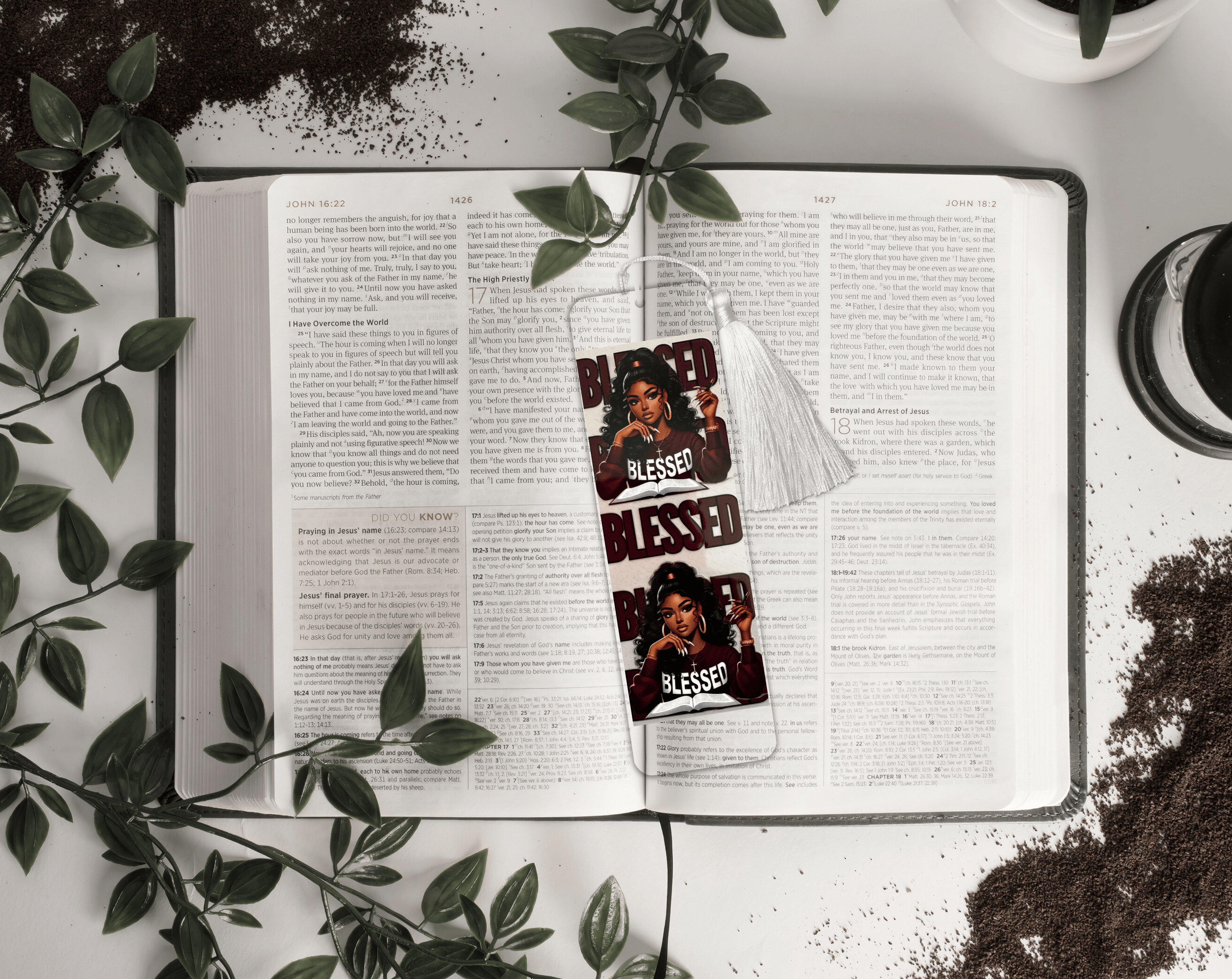 UVDTF - Blessed - Maroon - Bookmark Wrap - Payhip