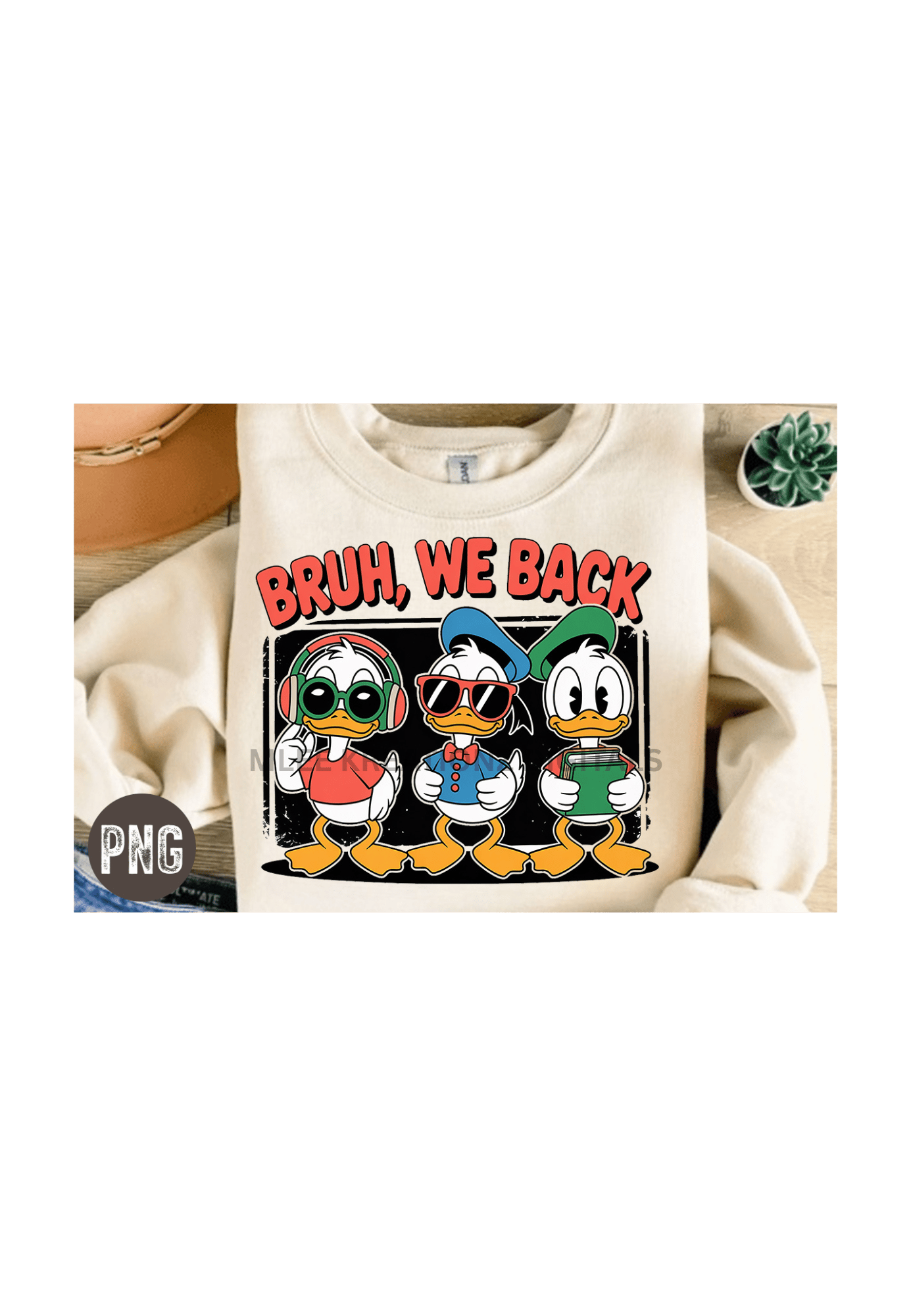 Bruh, We Back – Cool Duck Back-to-School Digital PNG - Payhip