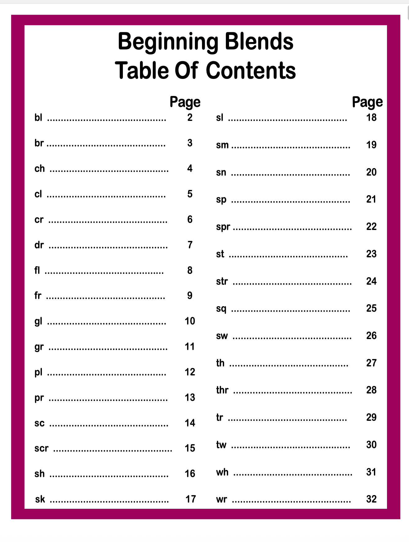Beginning Blends Activity Book Ages 5–7 - Payhip