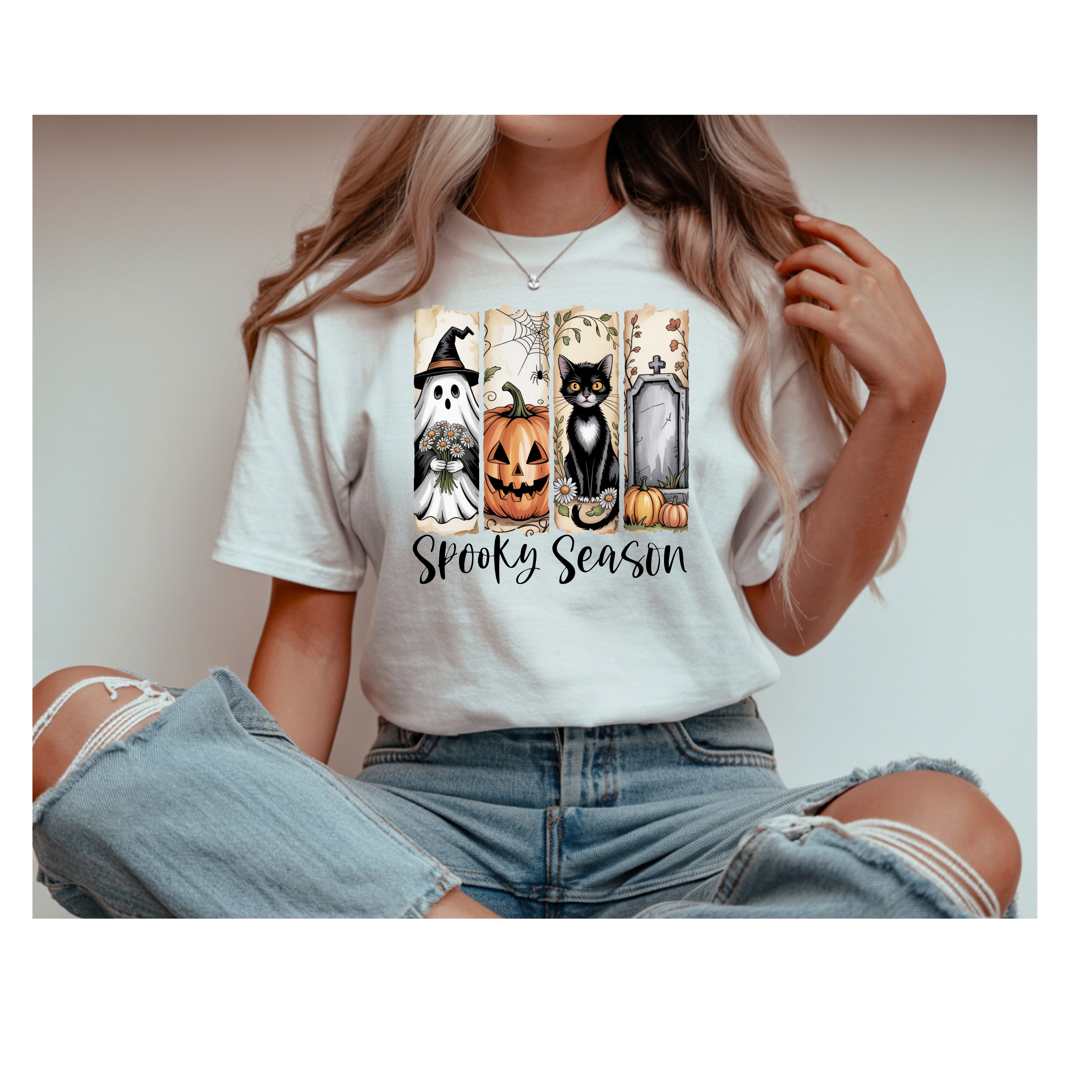 Women's Halloween Shirt/Spooky Season/Fall Graphic Tee