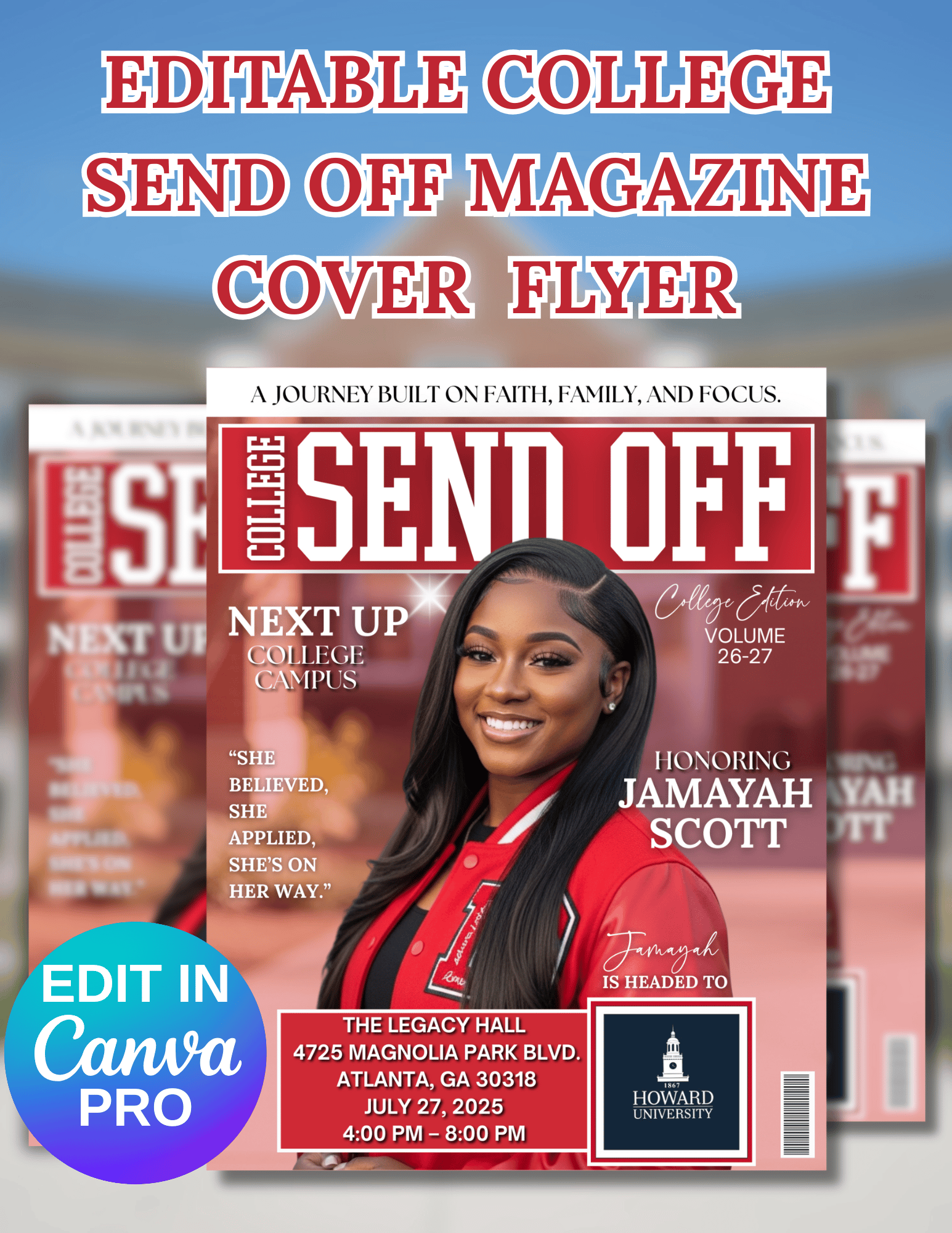 College Send Off Magazine Cover Flyer - Payhip