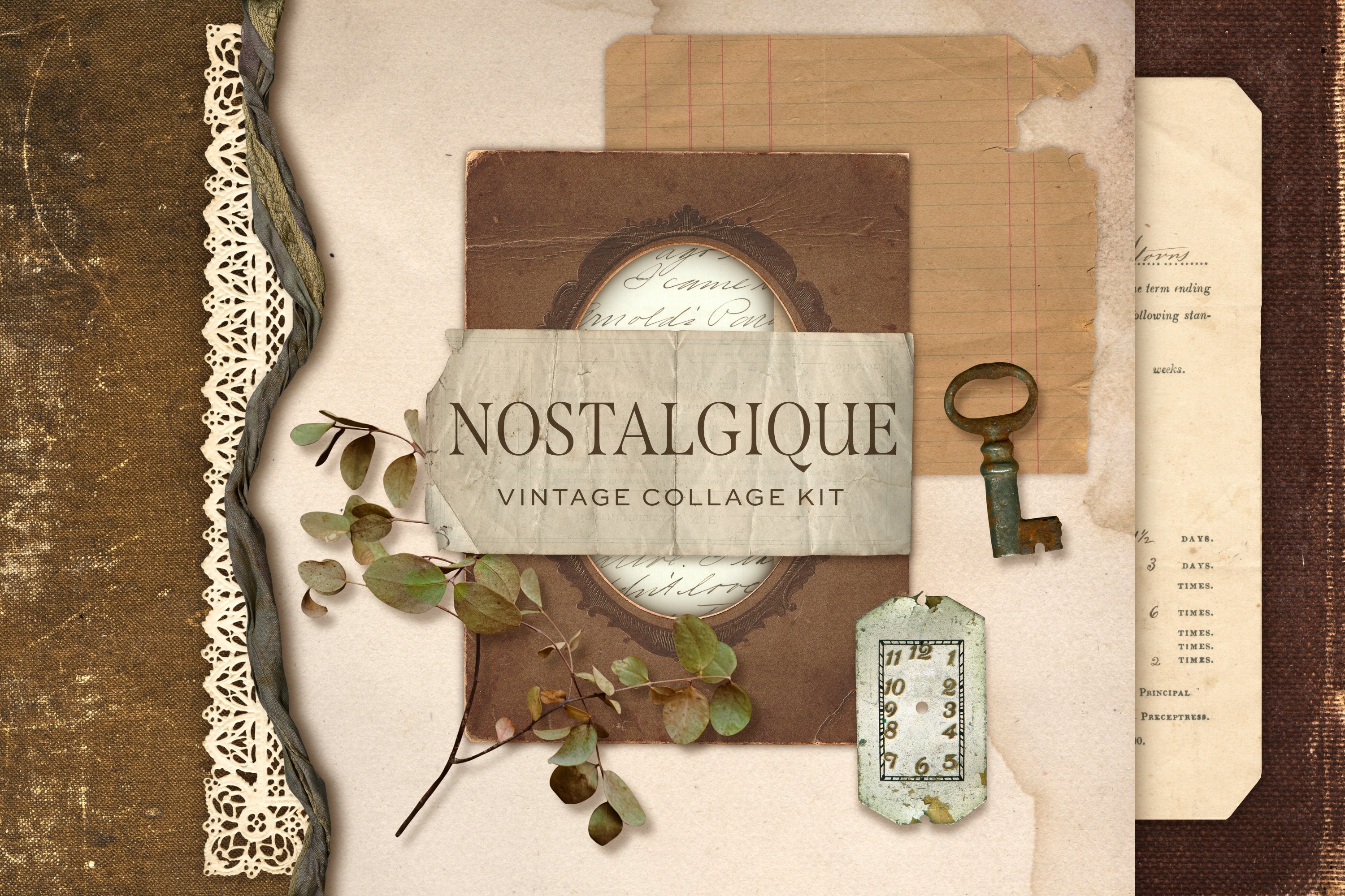Nostalgique - Vintage Collage Kit