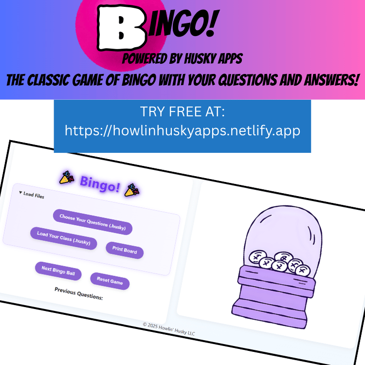 Editable Bingo Game Generator – Digital Resource for Classroom BINGO ...