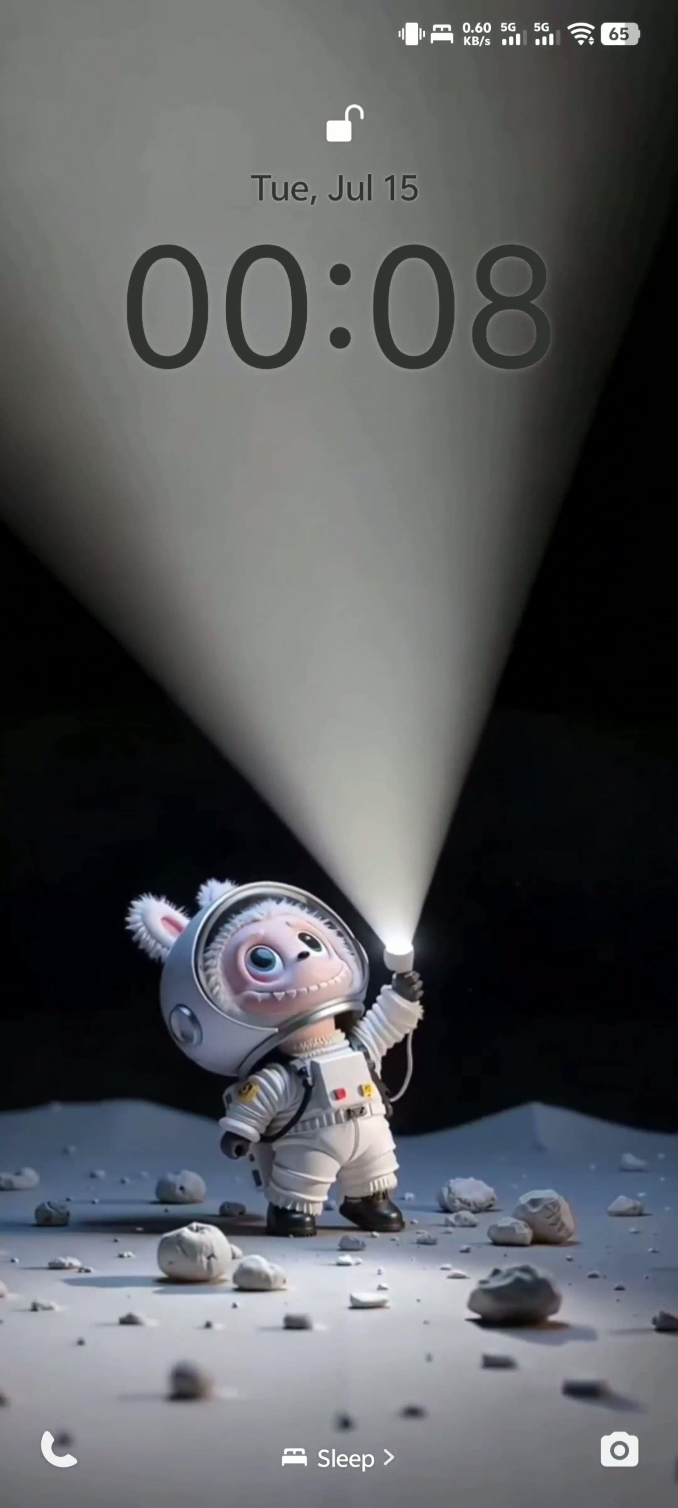 Astronaut Labubu Moonlight Live Wallpaper Set (iOS & Android) - Payhip